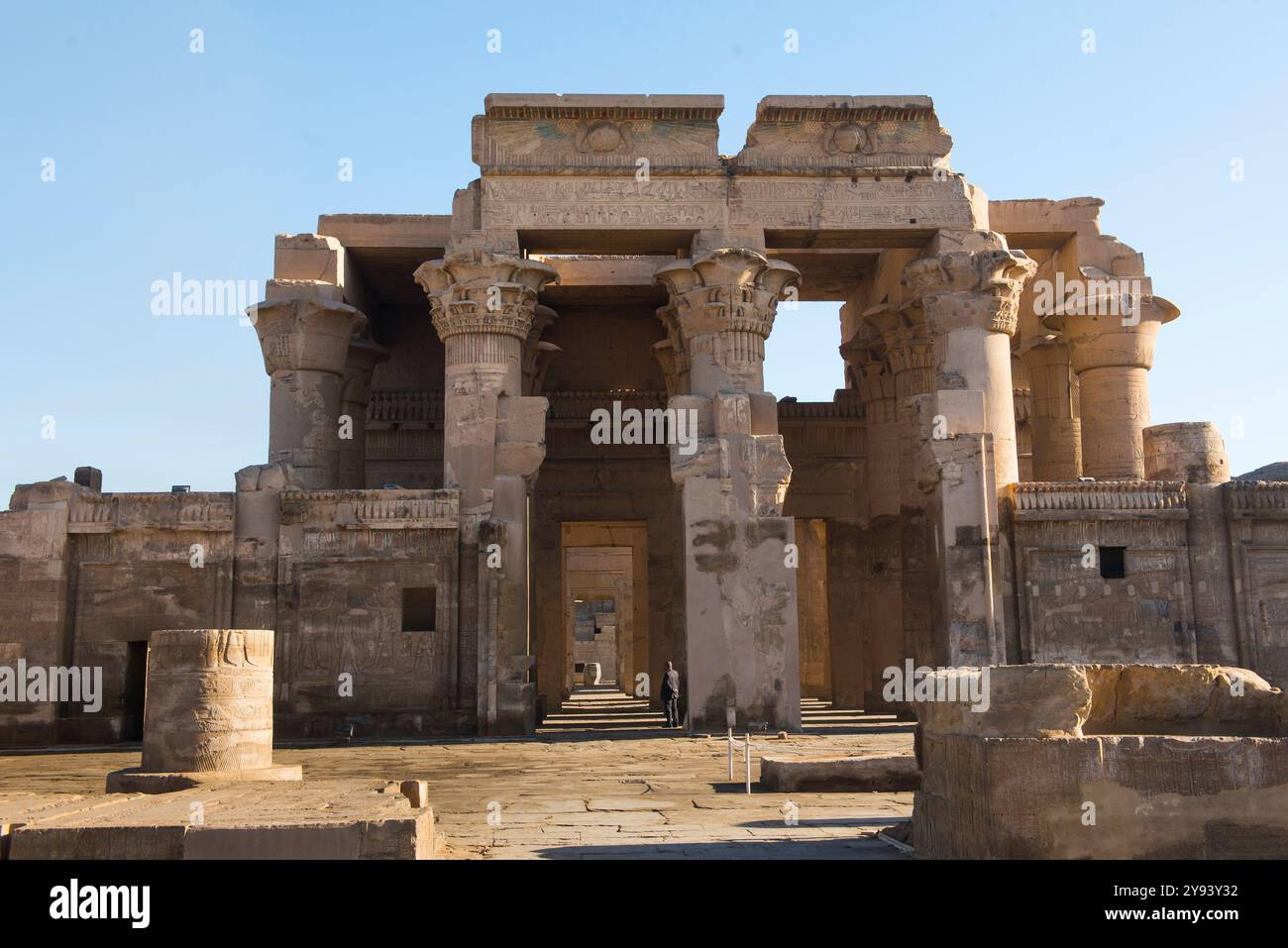 Temple of Kom Ombo dedicated to gods Sobek and Haroeris, Egypt, North ...
