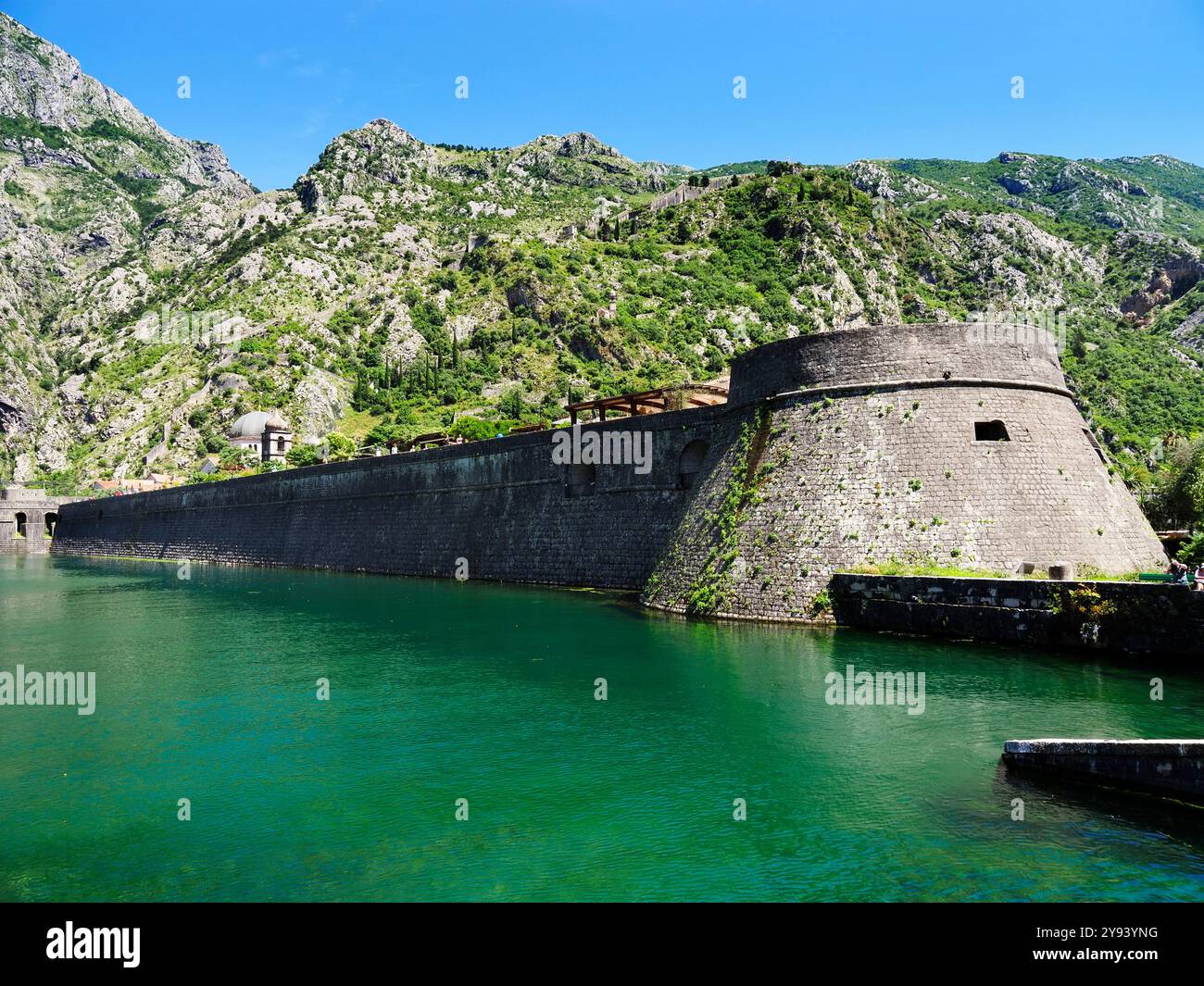 River Scurda And City Walls Kotor Unesco World Heritage Site