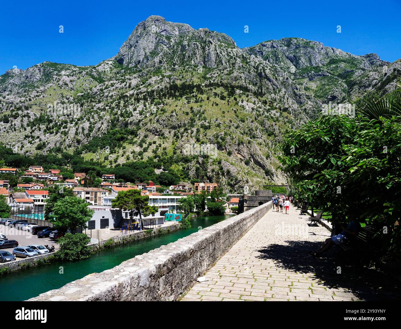 City Walls, Kotor, UNESCO World Heritage Site, Montenegro, Europe Stock ...
