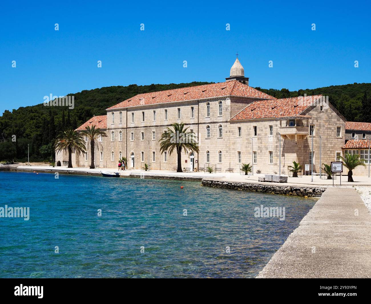 Franciscan Monastery on Badija Island, Korcula, Croatia, Europe Stock ...