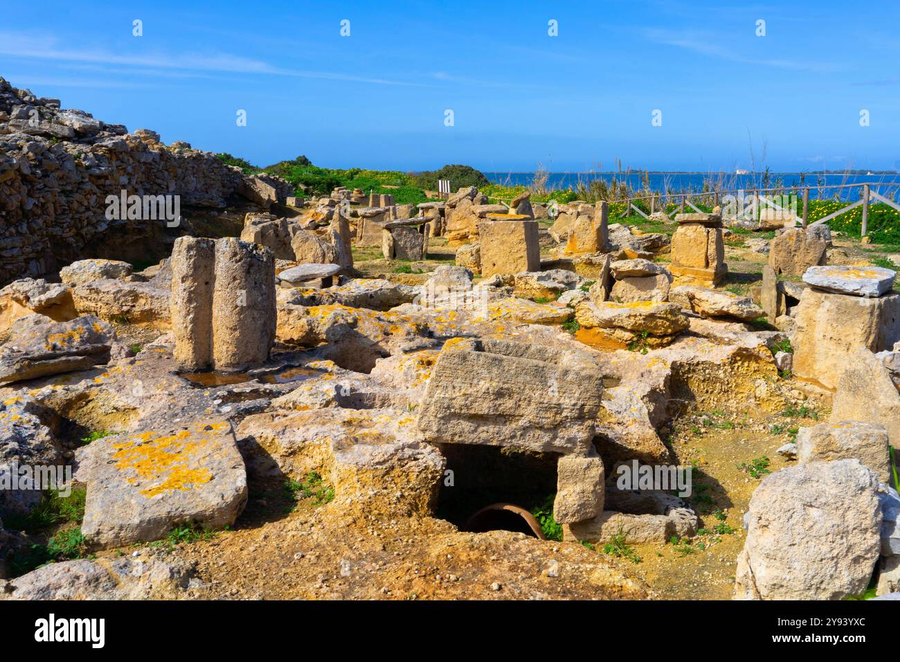 The NecropolIs, Motya island, Marsala, Trapani, Sicily, Italy ...