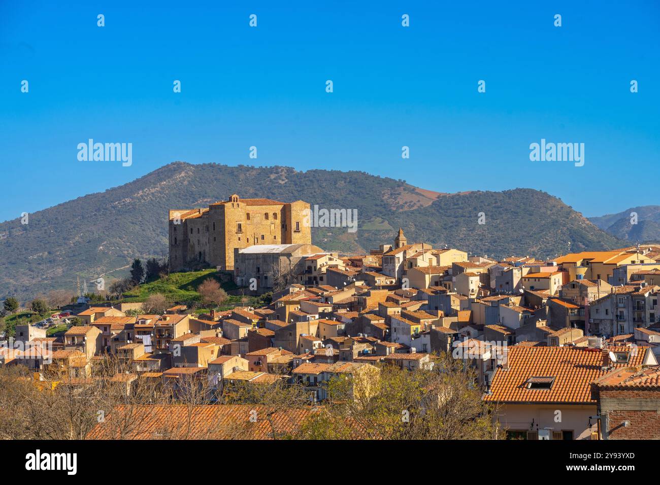 Ventimiglia Castle, Castelbuono, Palermo, Sicily, Italy, Mediterranean ...