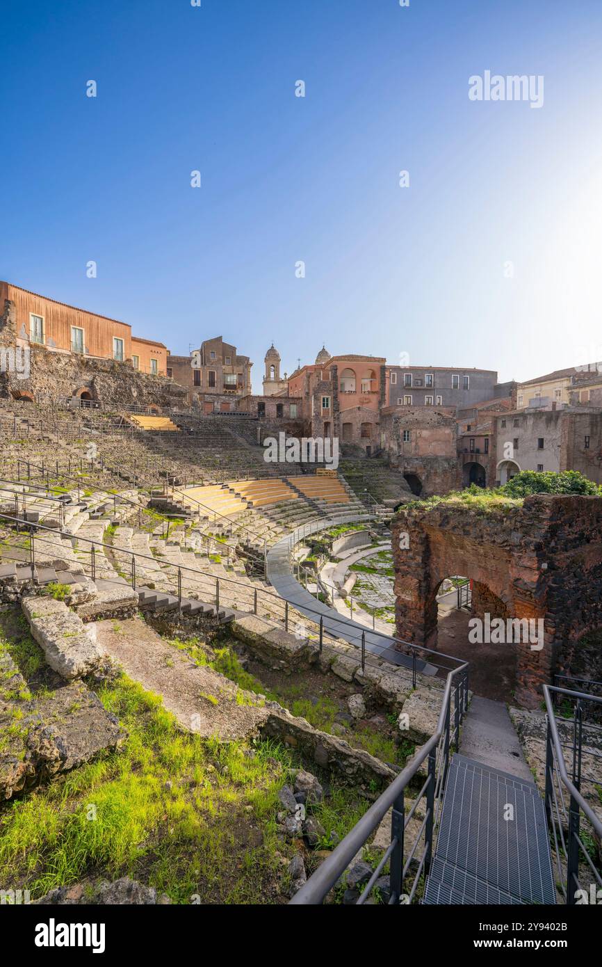 Ancient Greek-Roman Theatre of Catania, Catania, Sicily, Italy ...