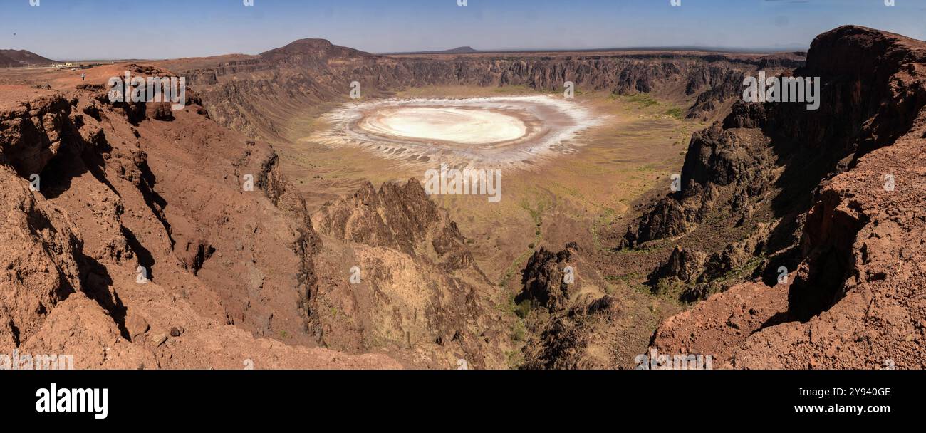 Wahban Crater (caldera) in Hejaz Mountains northeast of Jeddah, Saudi ...