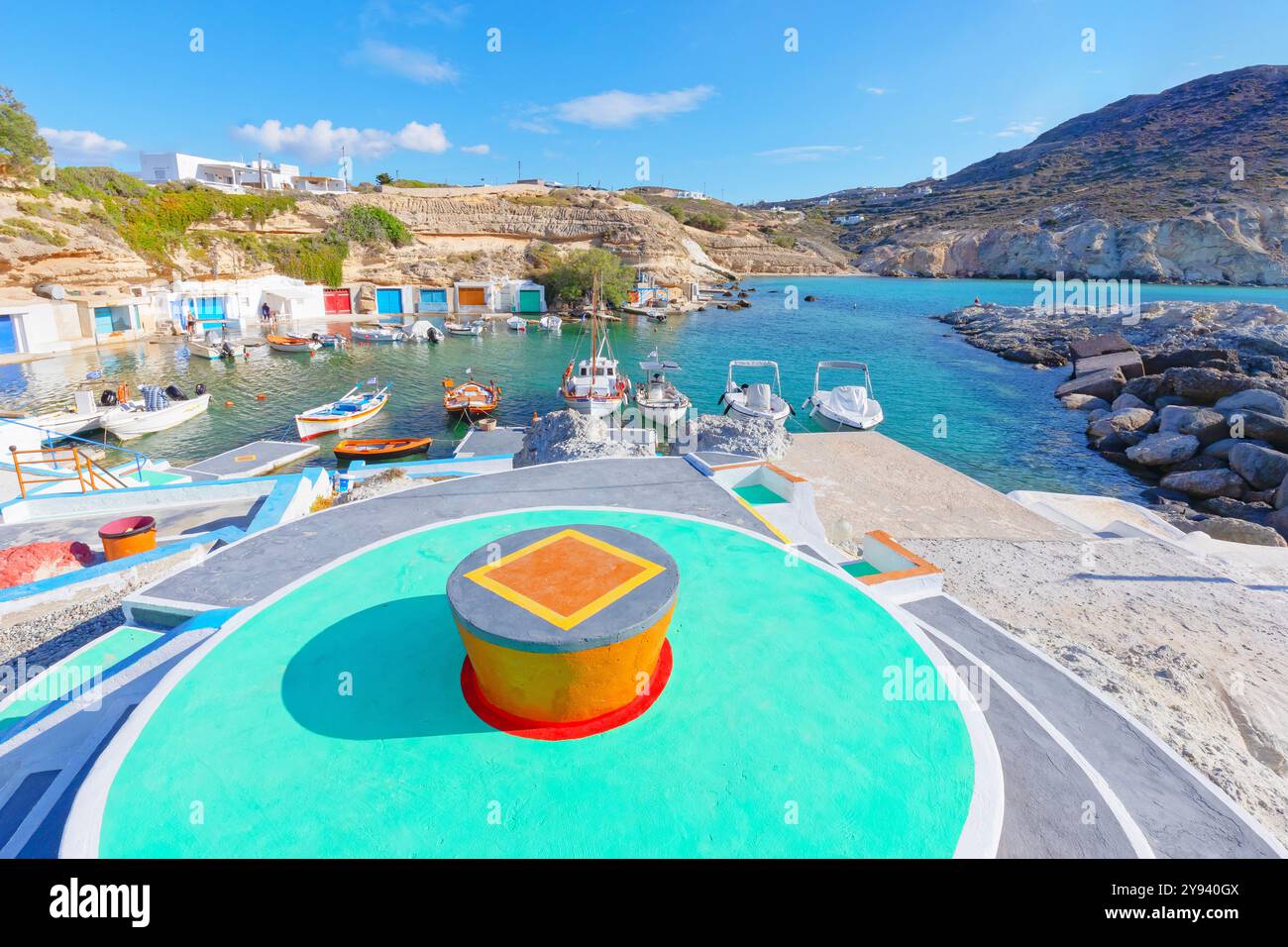 Mandrakia village, Milos Island, Cyclades Islands, Greek Islands ...