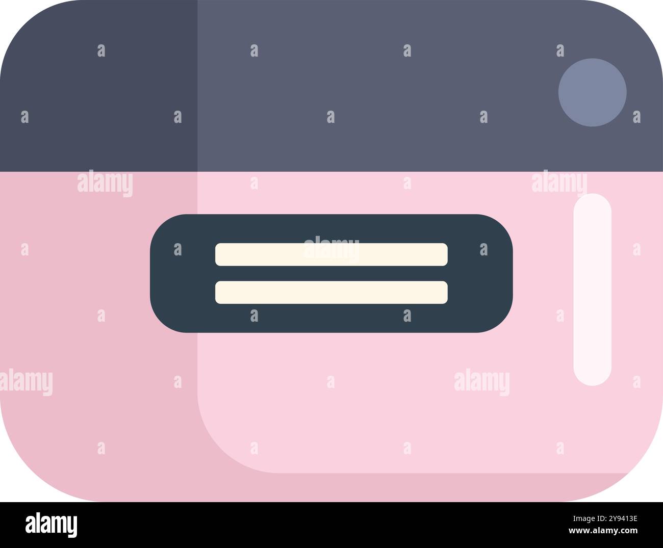 Minimalist flat vector illustration of an internet browser window ...