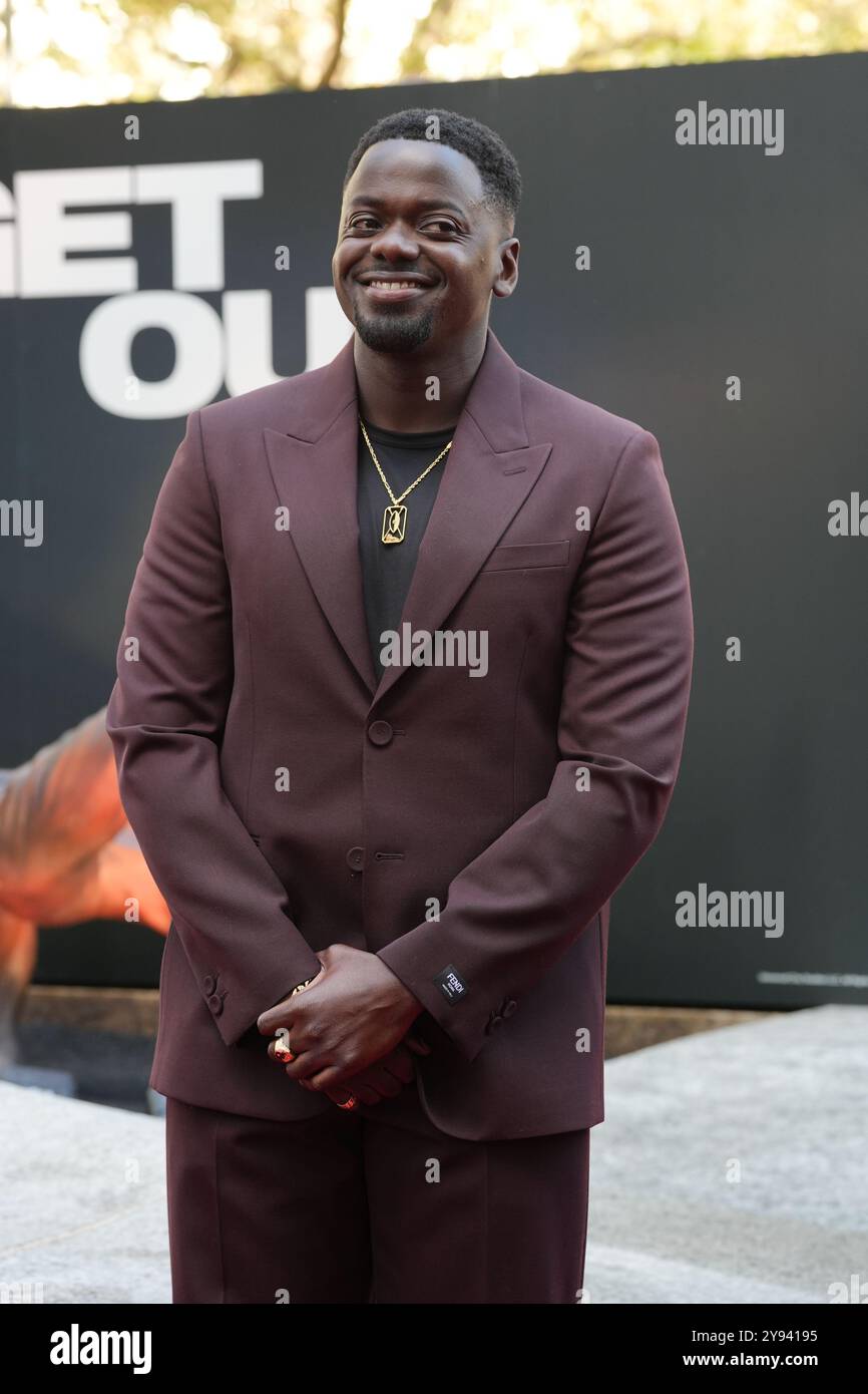 Actor Daniel Kaluuya attends the unveiling of a statue of himself ...