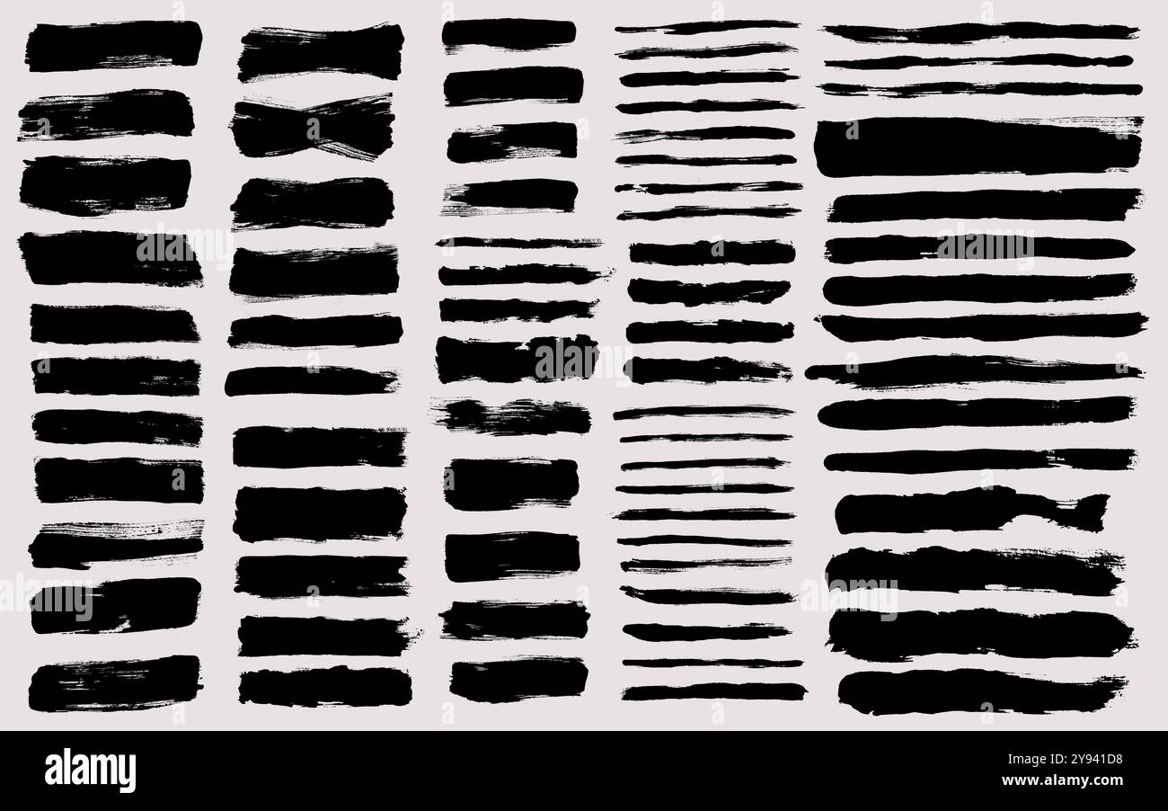 Brush strokes vector. Painted rectangles Stock Vector Image & Art - Alamy