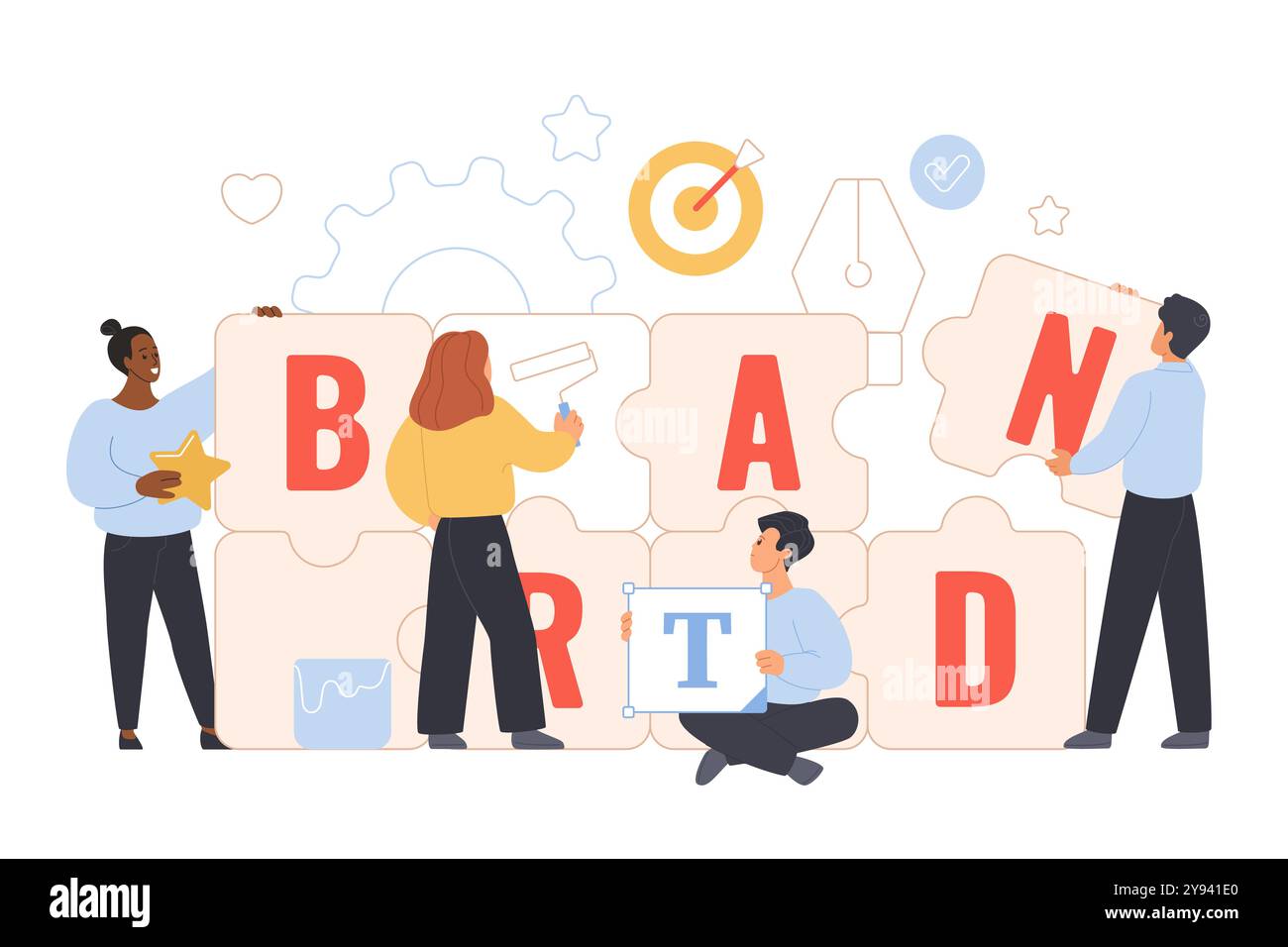 Brand reputation, identity creation by marketing team, branding ...