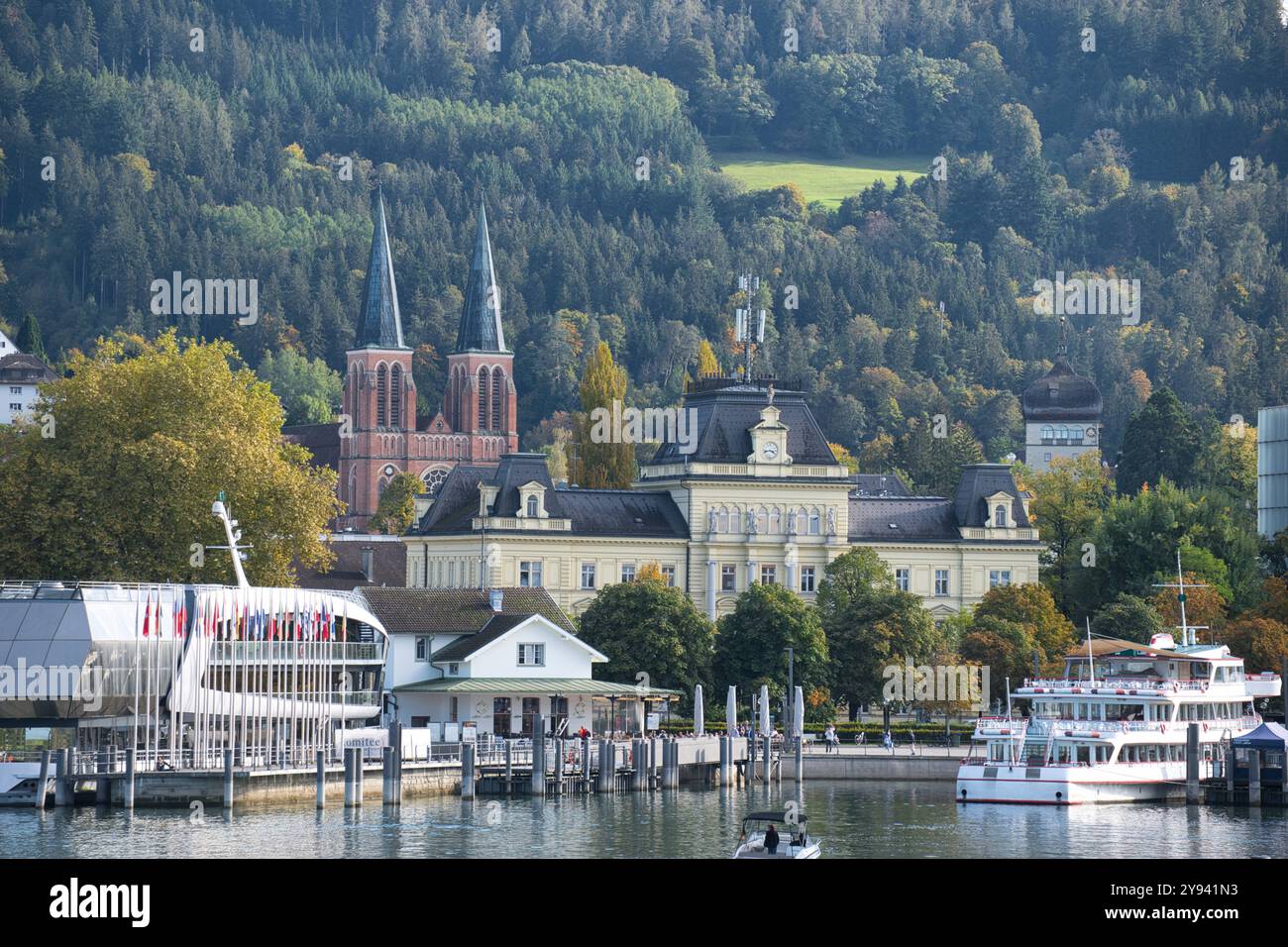 Bregenz, Blick zur Stadt im Herbst *** Bregenz, view of the city in ...
