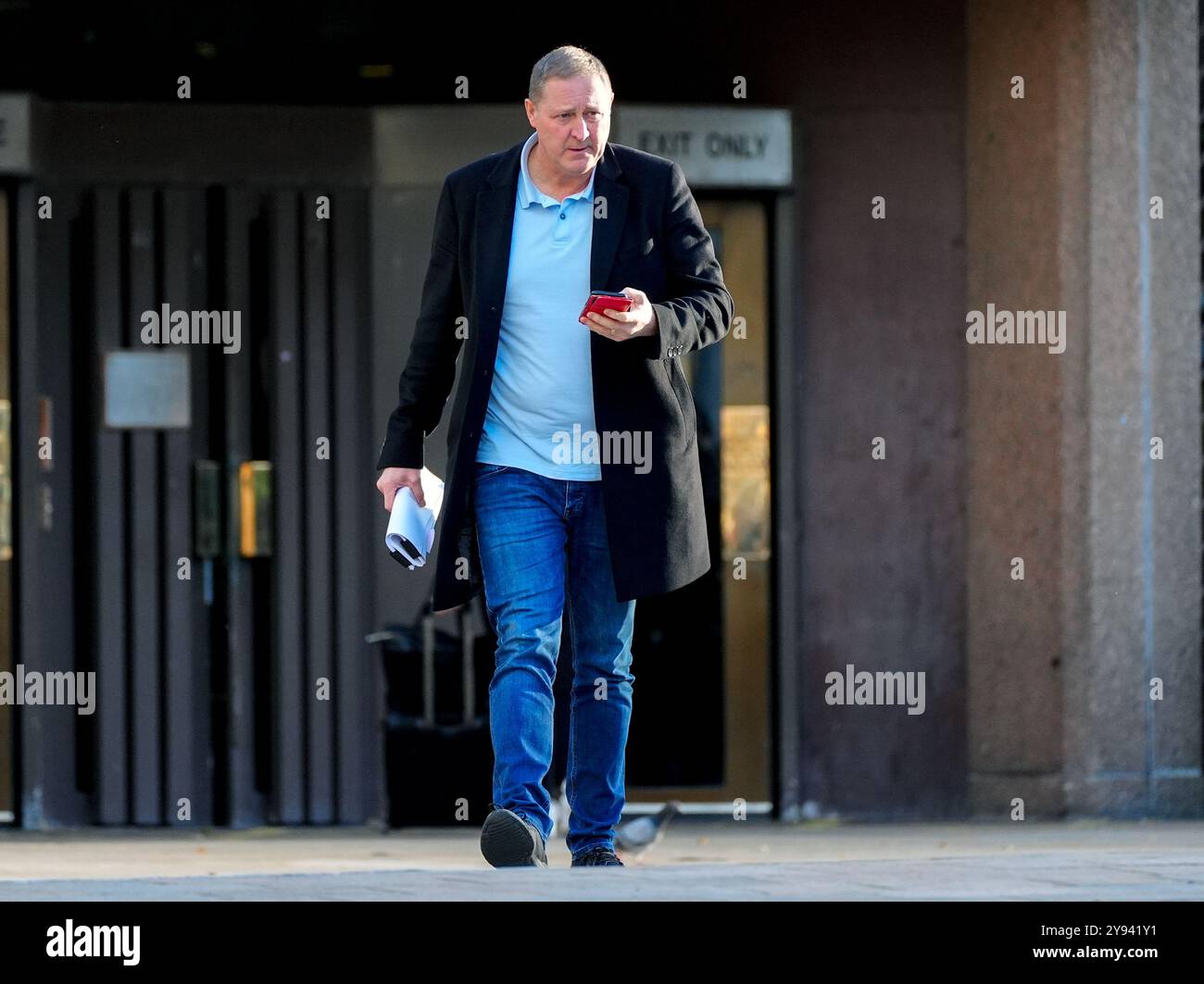 Paul Owen outside Liverpool Crown Court, where he is charged alongside ...