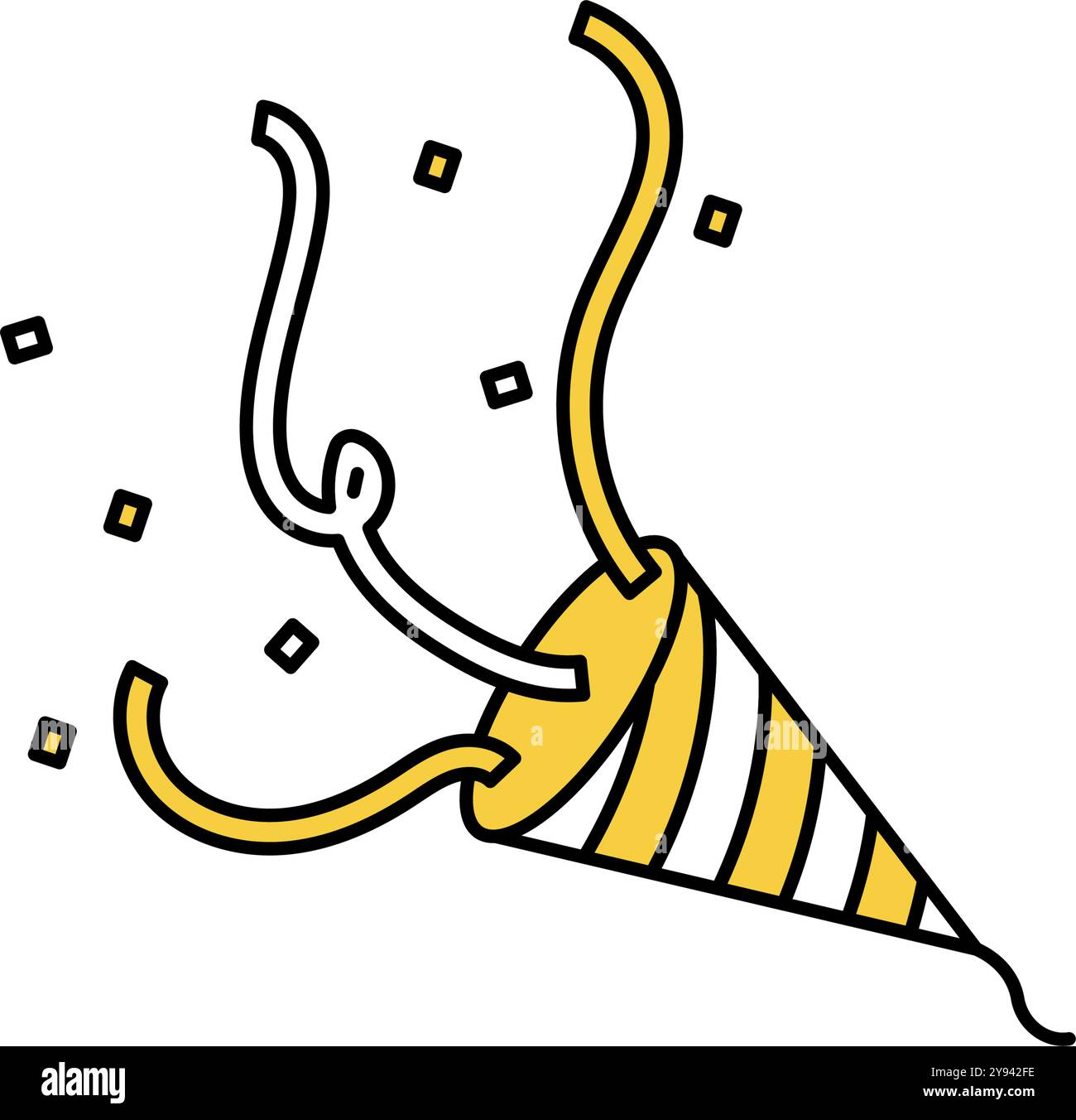 Icon sounding cracker, simple line drawing, Vector Illustration Stock ...