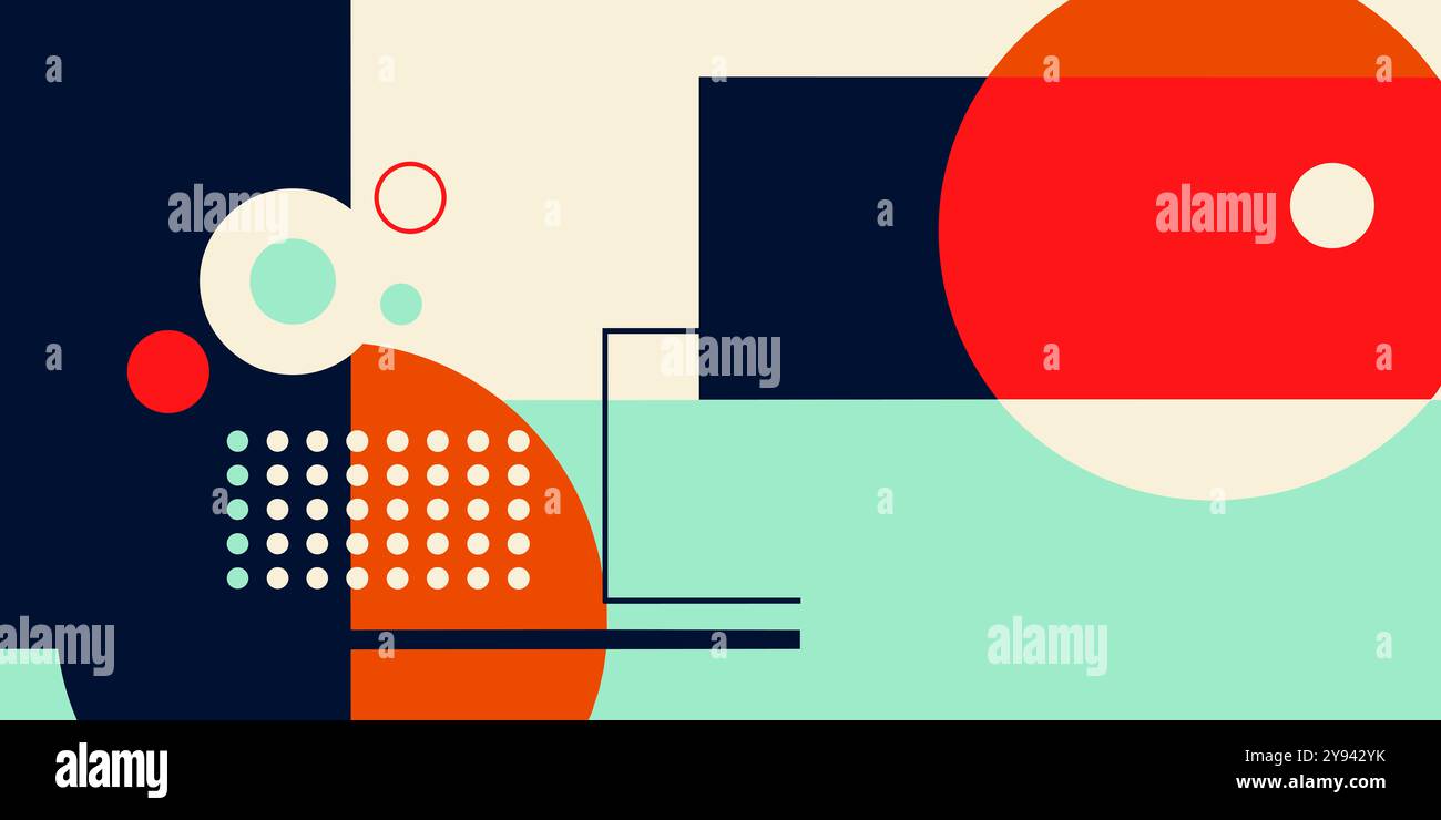 Abstract geometric patterns display the influence of Brutalist ...