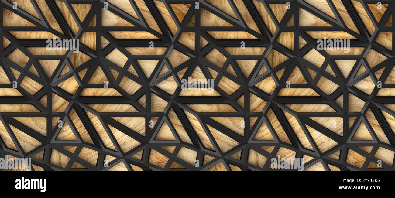 High-resolution image featuring a 3D geometric pattern with a seamless ...