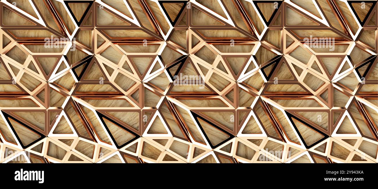 A high-quality image featuring a 3D geometric pattern that forms a ...