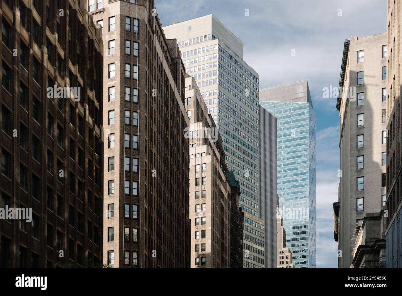 The architectural diversity of New York City is showcased by a mix of ...