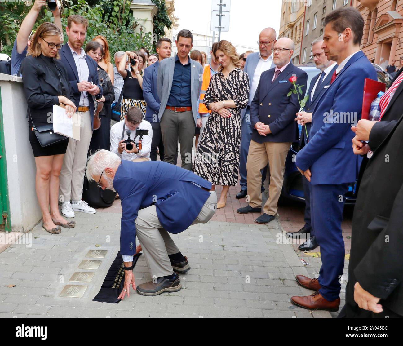 Pictured Eduard Tugendhat, a descendant of the Tugendhat family, pays ...