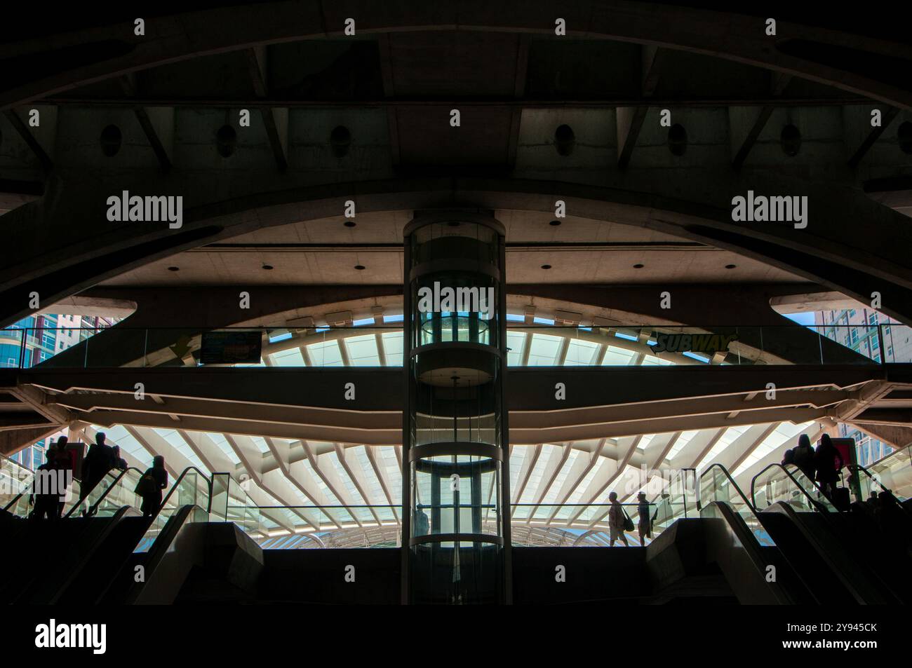 Lisbon Metro Oriente Station leading to the Park of Nations - Lisbon ...