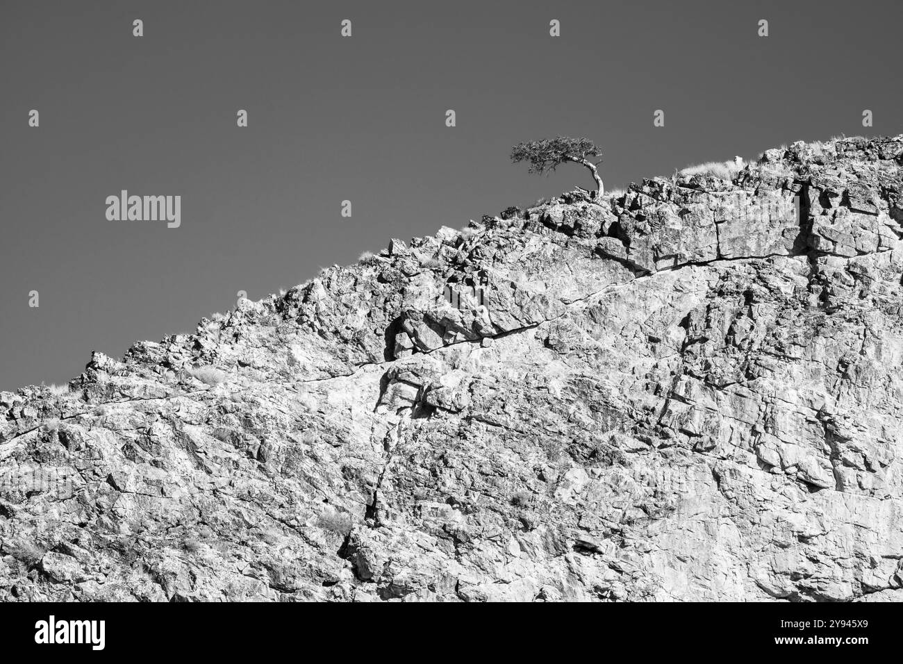 Deserted landscape in southern Black and White Stock Photos & Images ...