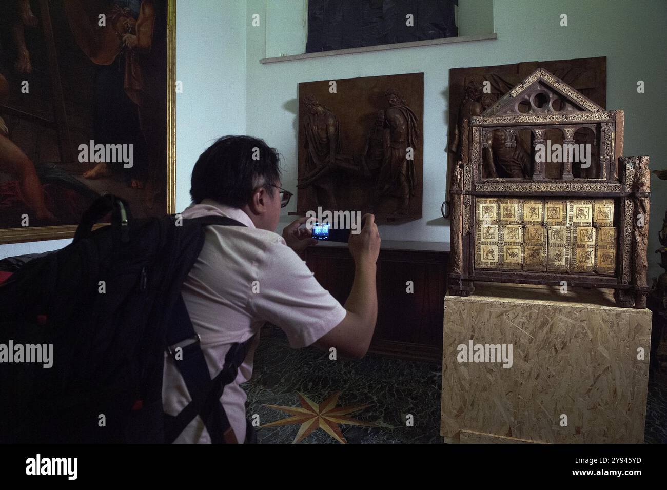 **NO LIBRI** Italy, Rome, Vatican, 2024/10/08. A view of the relic of ...