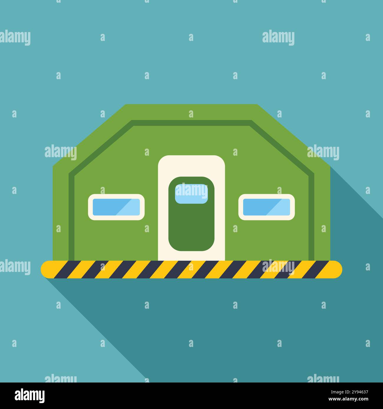 Military prefabricated modular structure is serving as barracks ...