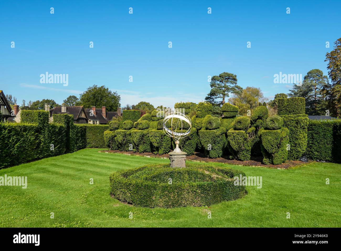 Hever, UK. 4 Oct 2024. Around the grounds and exterior of 13th century ...