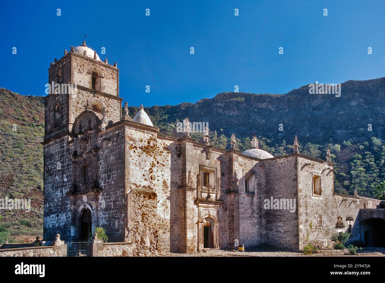 Church at Mission San Javier, 18th century, Sierra de la Giganta in ...