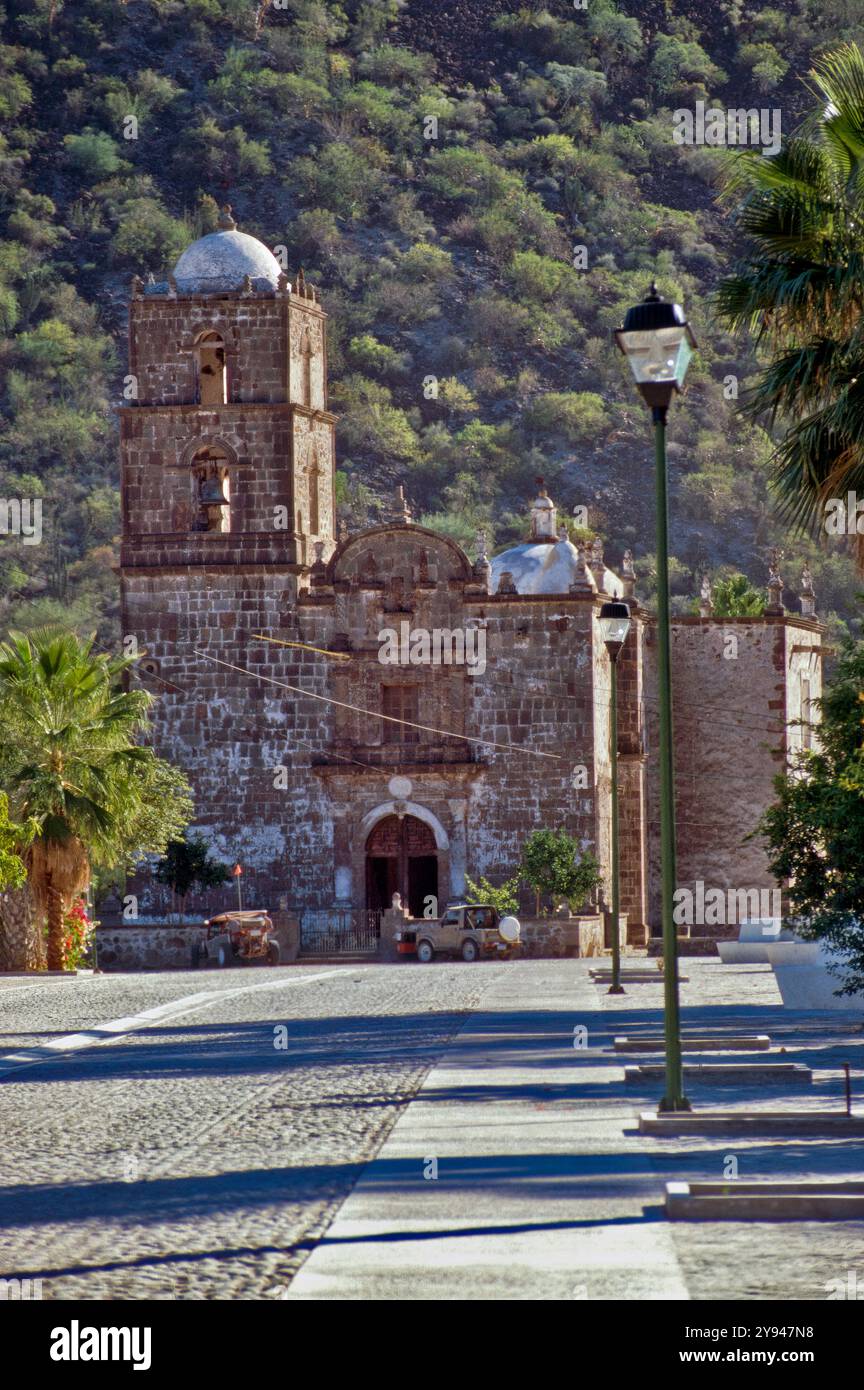 Church at Mission San Javier, 18th century, in village of San Javier ...