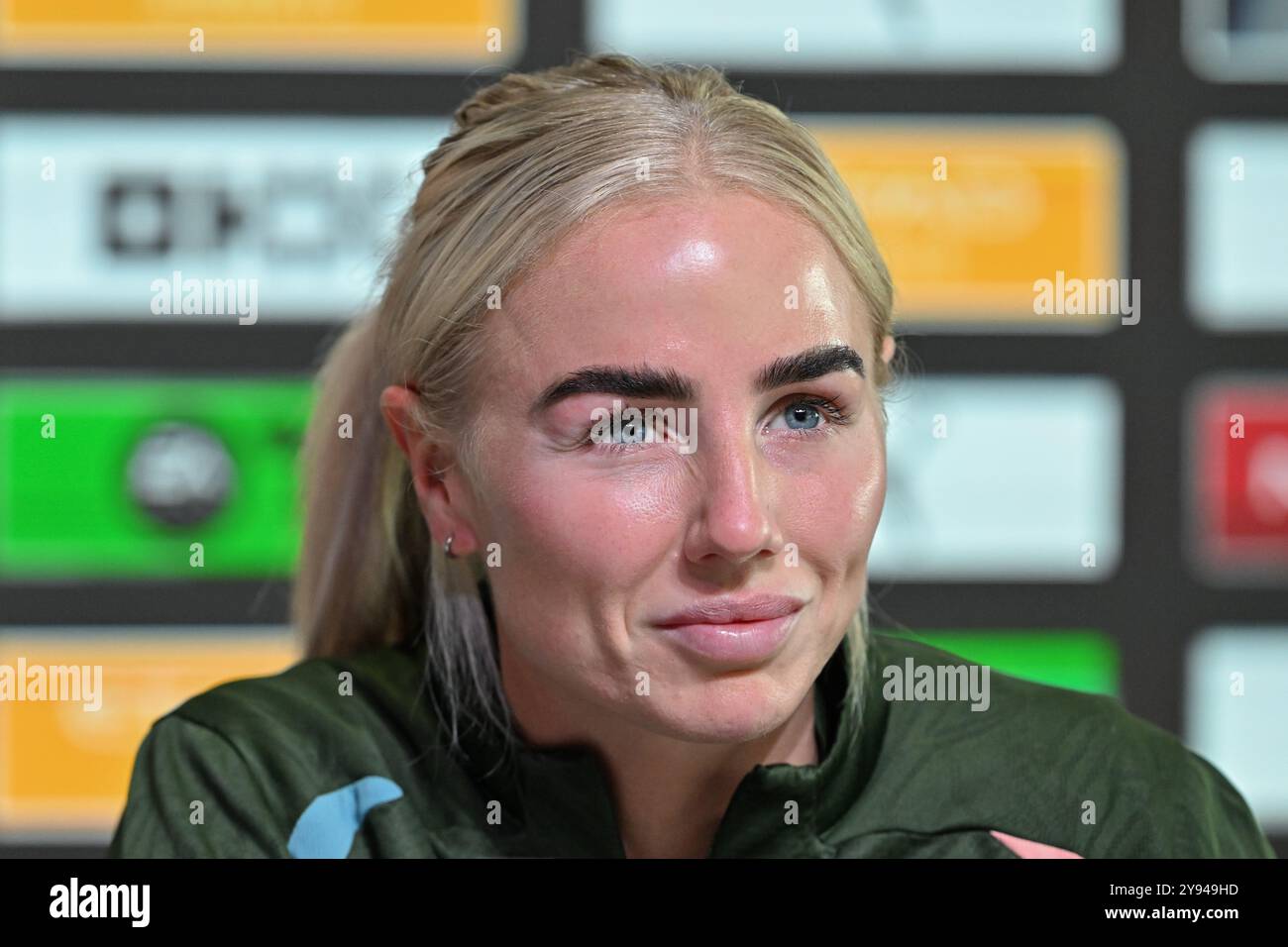 Alex Greenwood of Manchester City Women during Manchester City women's Champions League Press ...
