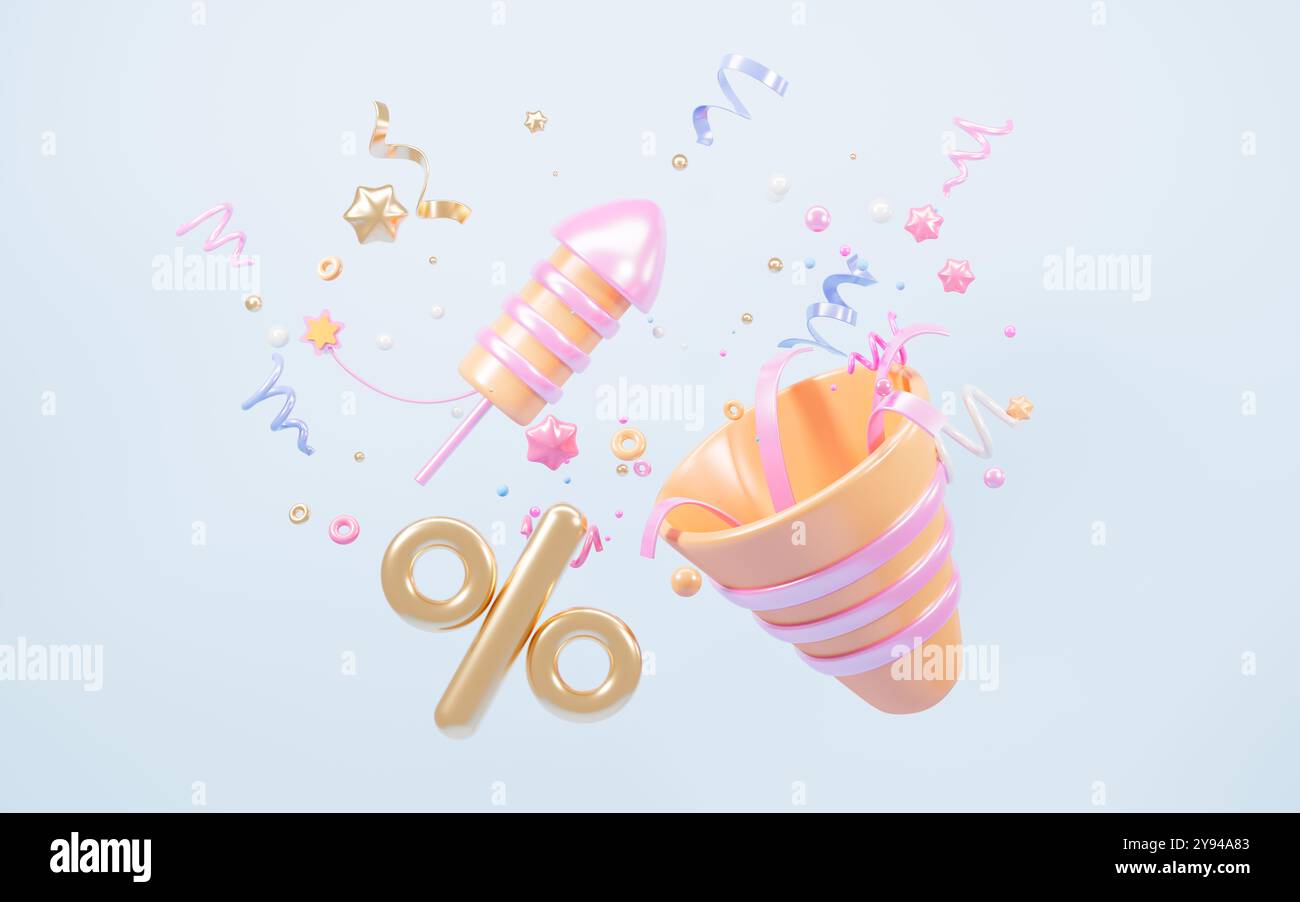 Exploding christmas cracker cartoon hi-res stock photography and images ...