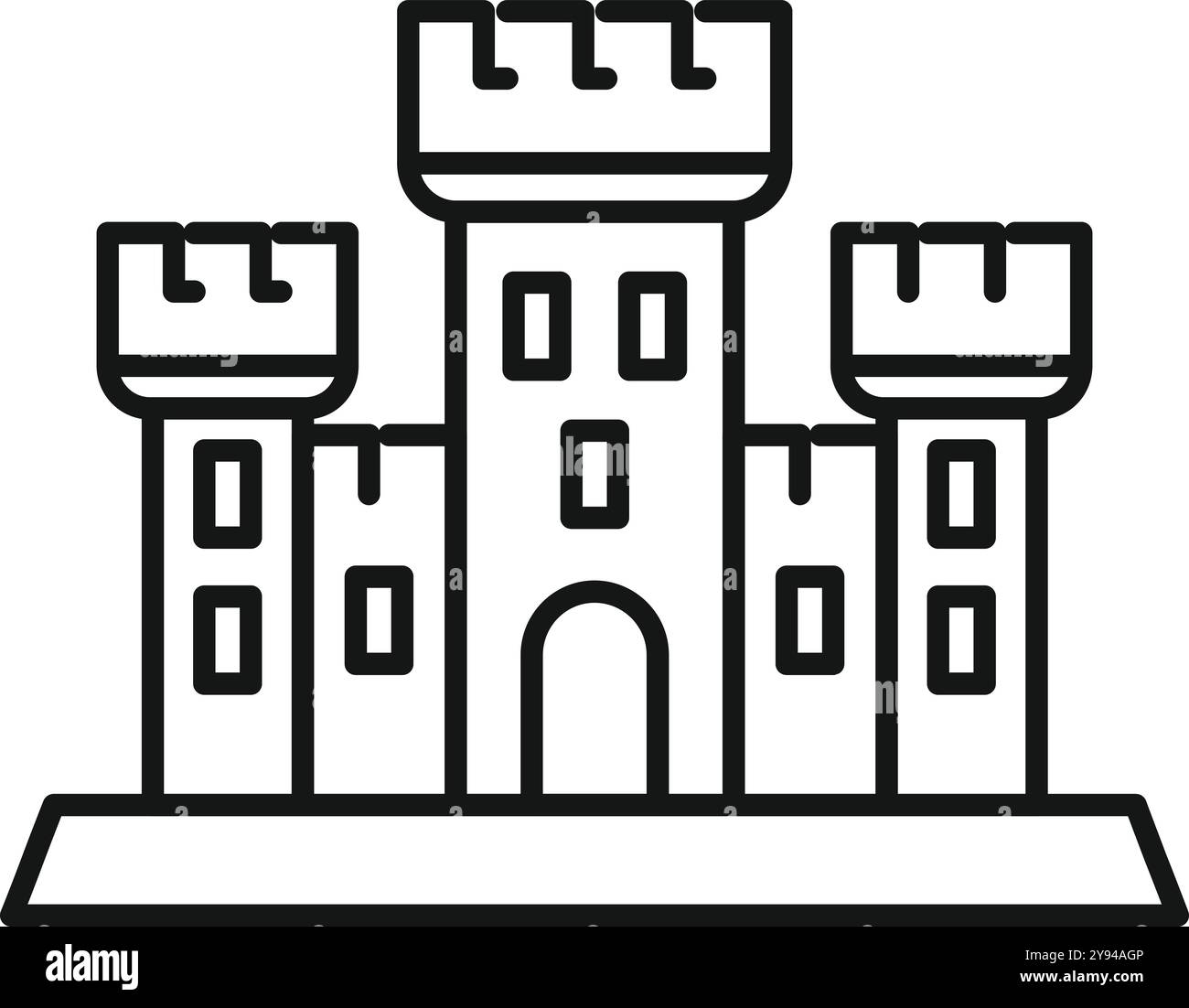 Majestic towers Stock Vector Images - Alamy