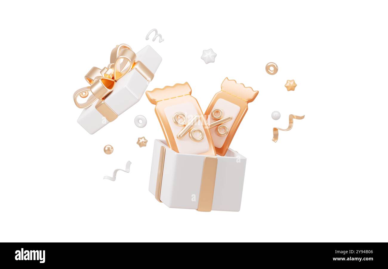 3d discount gift voucher Cut Out Stock Images & Pictures - Alamy