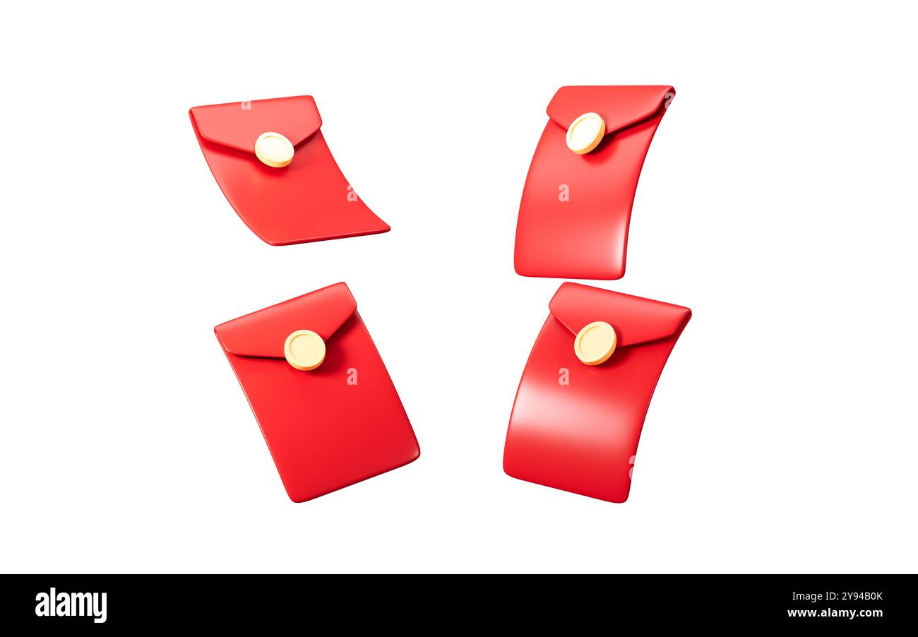 Red envelope, Chinese Spring Festival object celebrating Lunar New Year ...