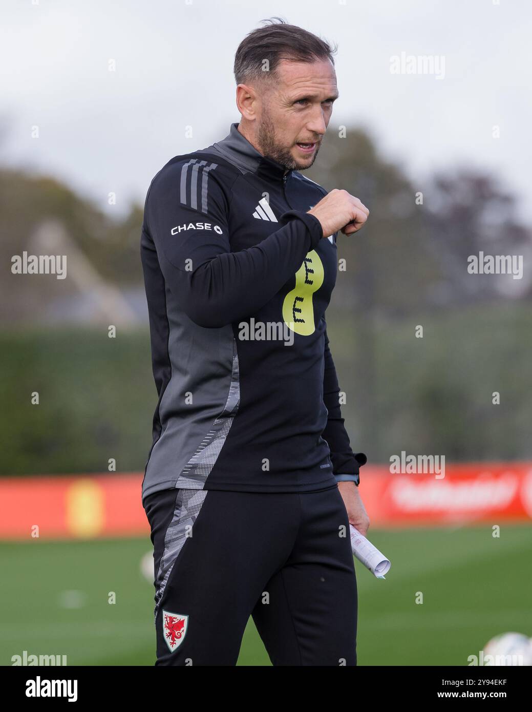 PONTYCLUN, WALES - 07 OCTOBER 2024: Wales’ Assistant Coach Andrew ...