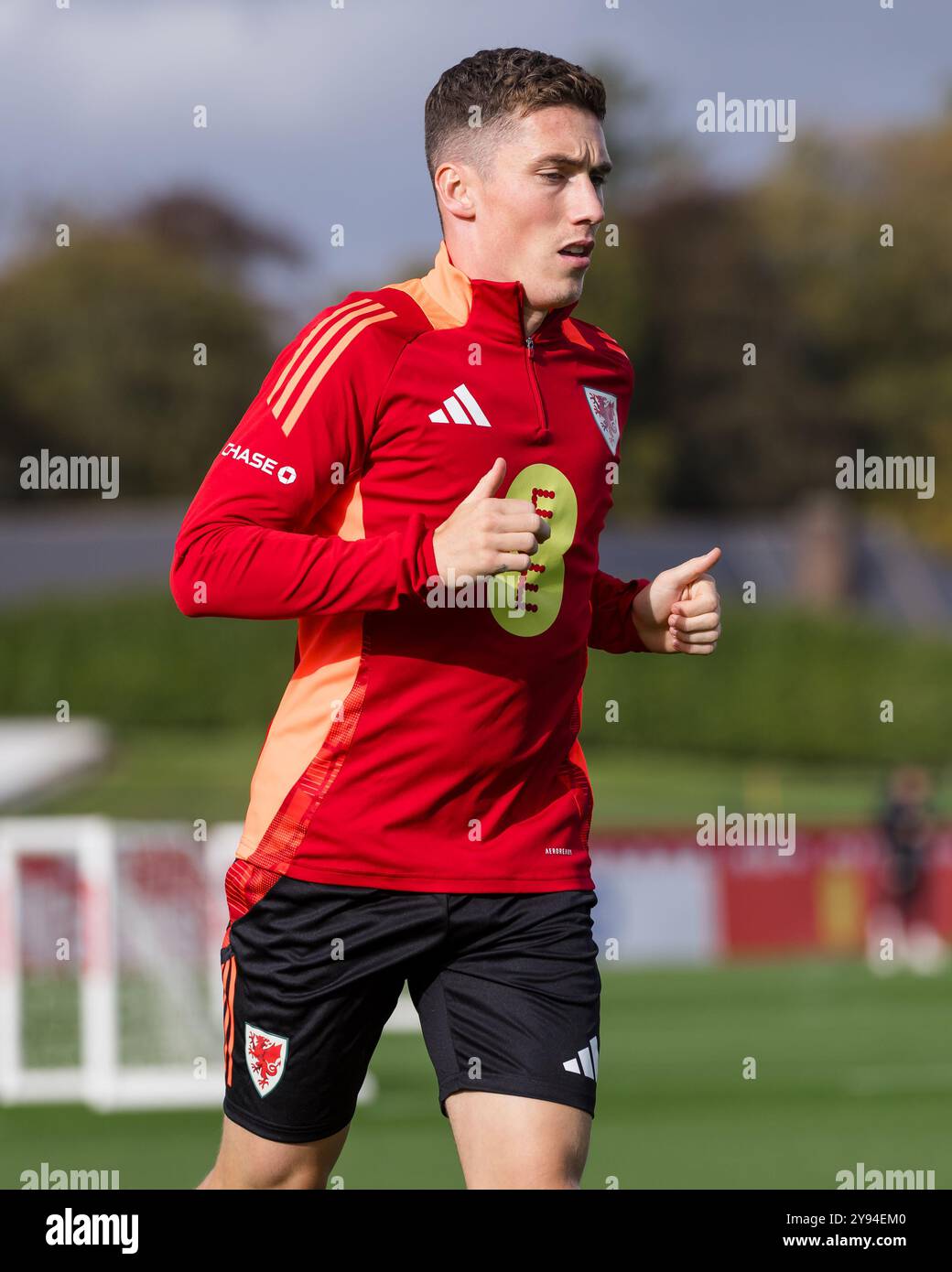 PONTYCLUN, WALES - 07 OCTOBER 2024: Wales' Harry Wilson during a Wales ...