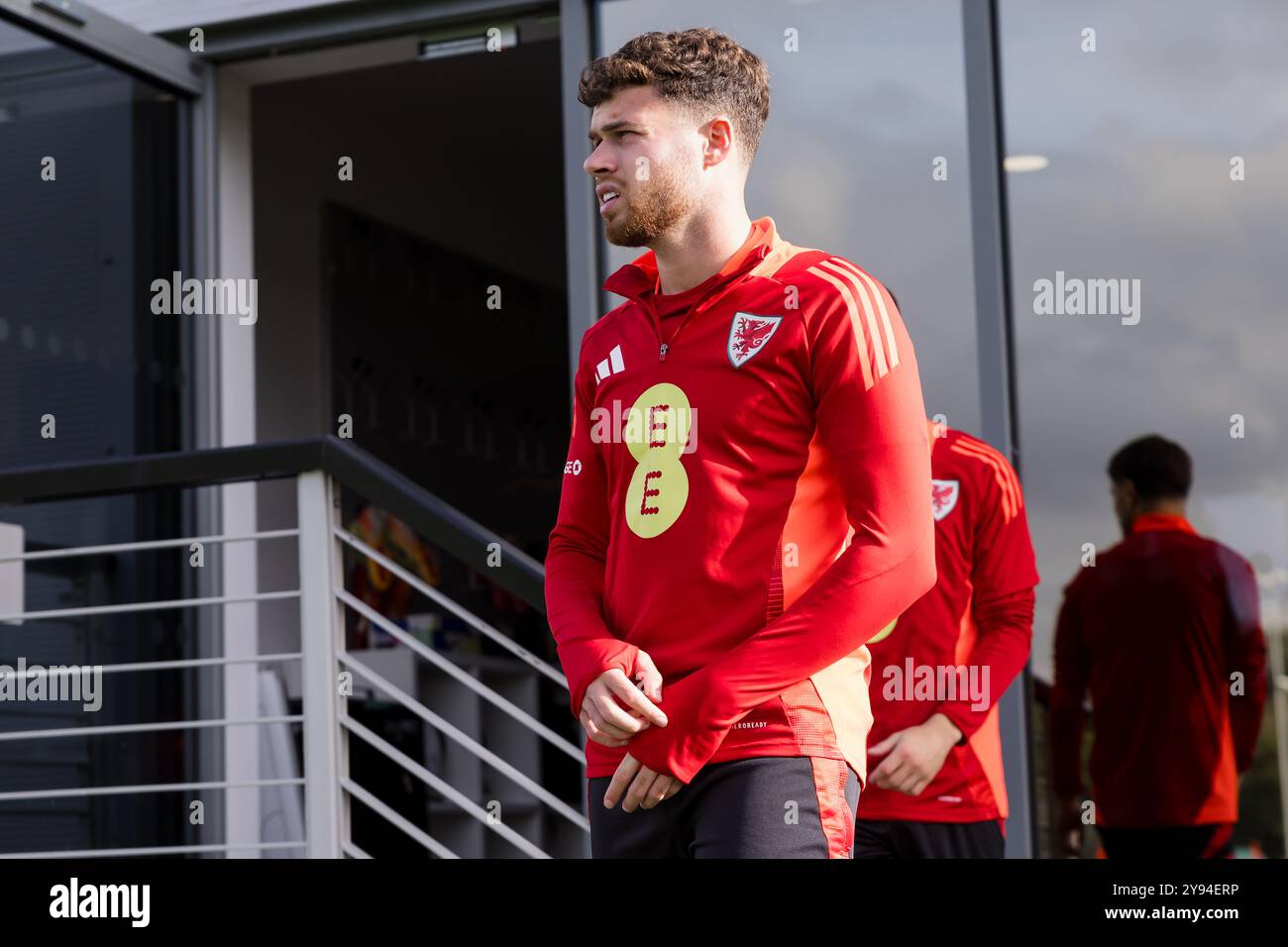 PONTYCLUN, WALES - 07 OCTOBER 2024: Wales' Neco Williams during a Wales ...