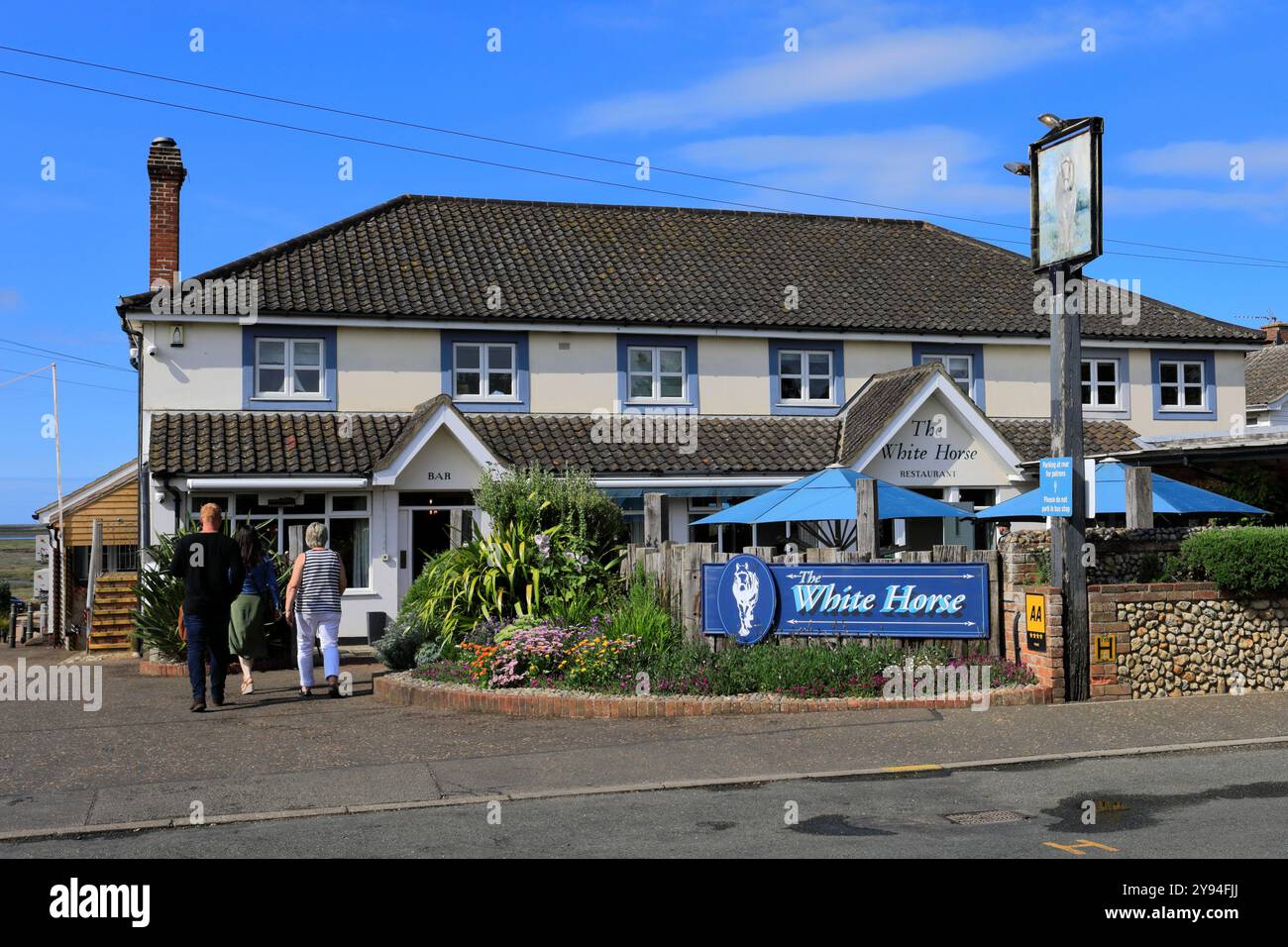The White Horse Brancaster Staithe village, North Norfolk, England, UK ...