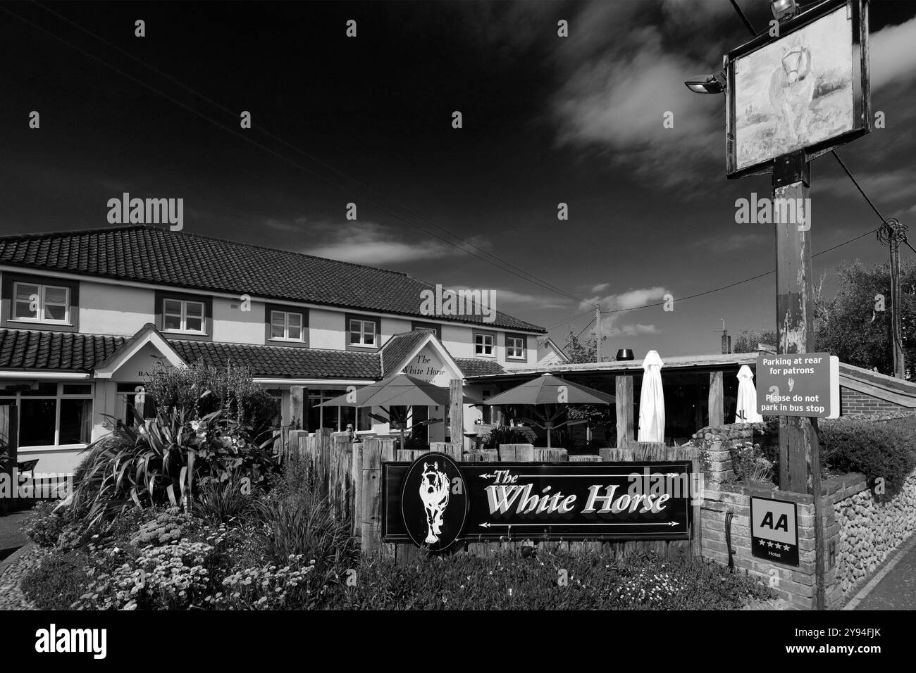 The White Horse Brancaster Staithe village, North Norfolk, England, UK ...