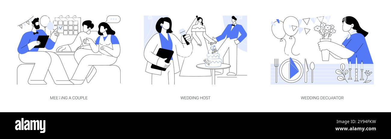 Couple planning wedding Cut Out Stock Images & Pictures - Alamy