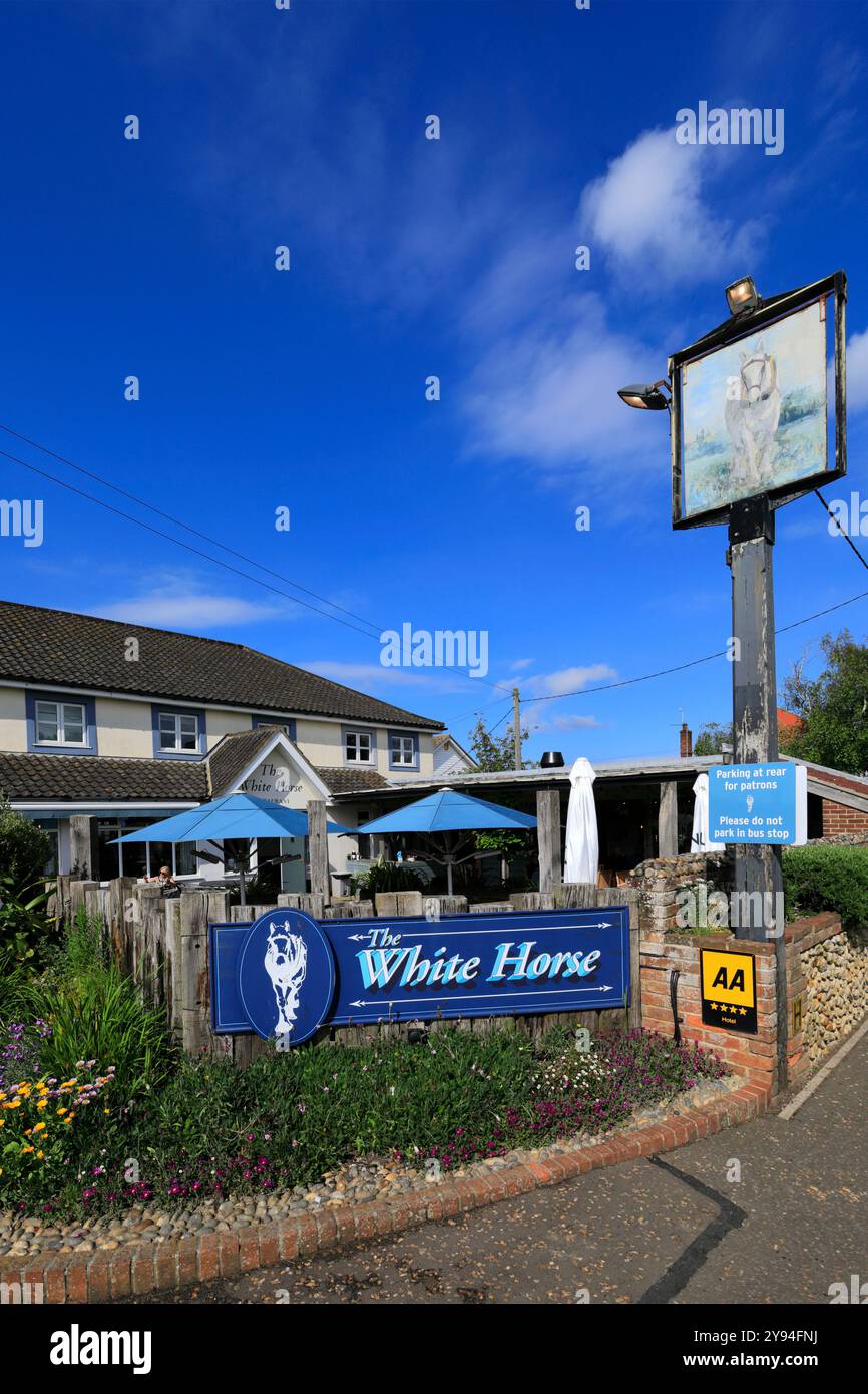 The White Horse Brancaster Staithe village, North Norfolk, England, UK ...