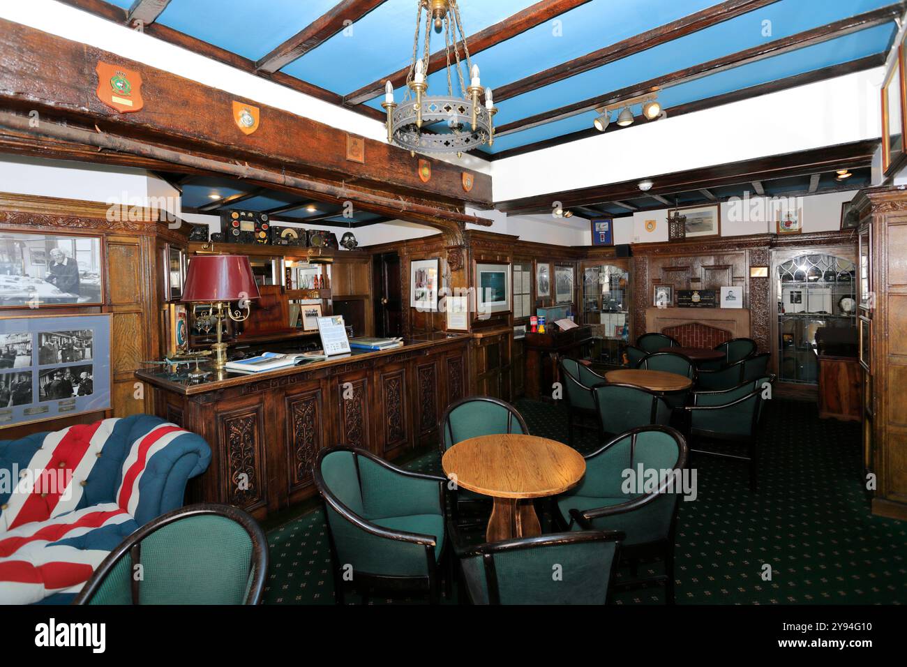 The 617 Dambuster squadron bar, Petwood Hotel, used by the RAF as an ...