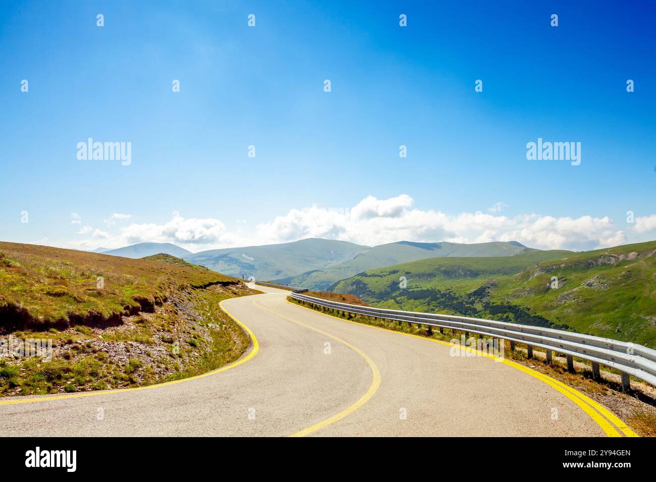 Transalpina, Săliște, Novaci, Sebes, panoramic road, România Stock ...