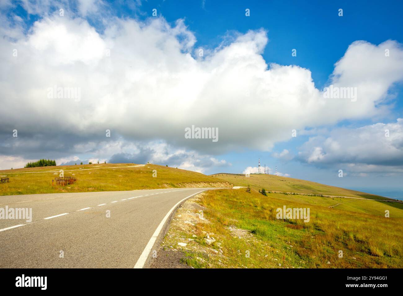 Transalpina, Săliște, Novaci, Sebes, panoramic road, România Stock ...
