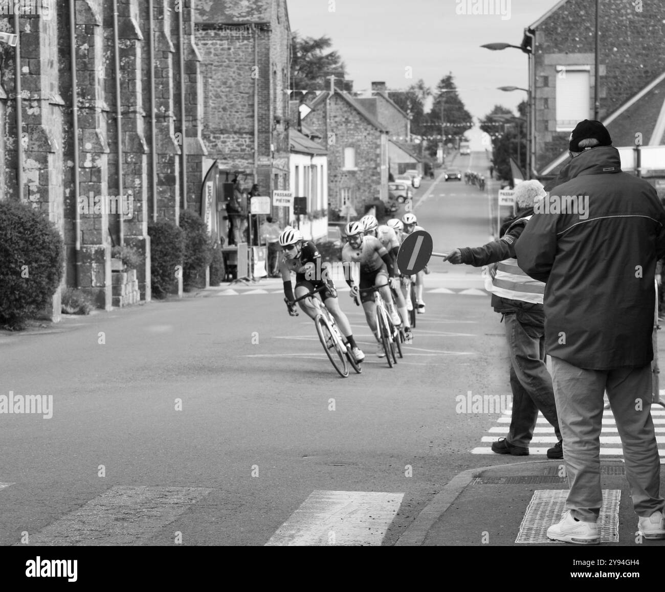 Mantilly street view Black and White Stock Photos & Images - Alamy