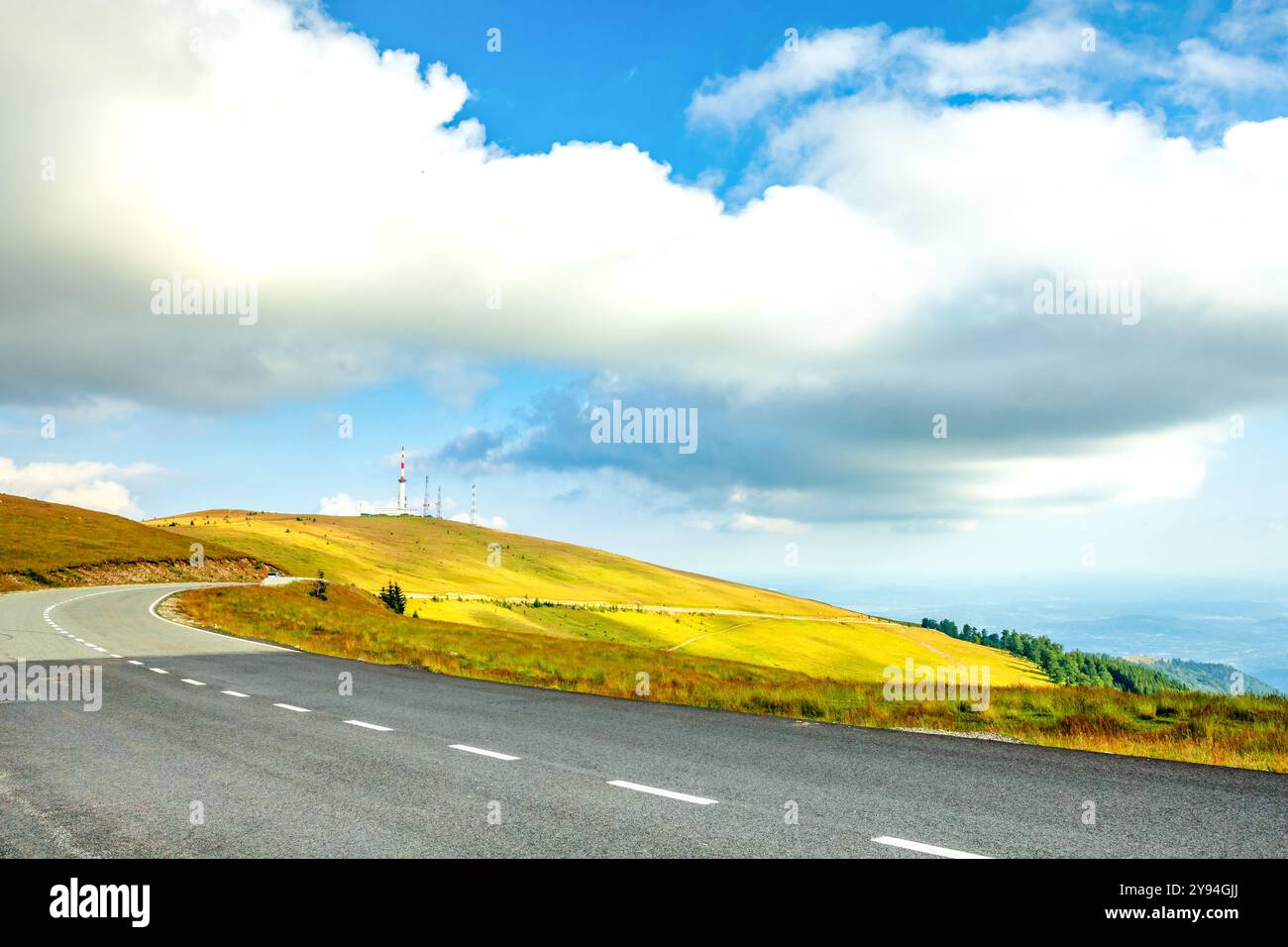 Transalpina, Săliște, Novaci, Sebes, panoramic road, România Stock ...
