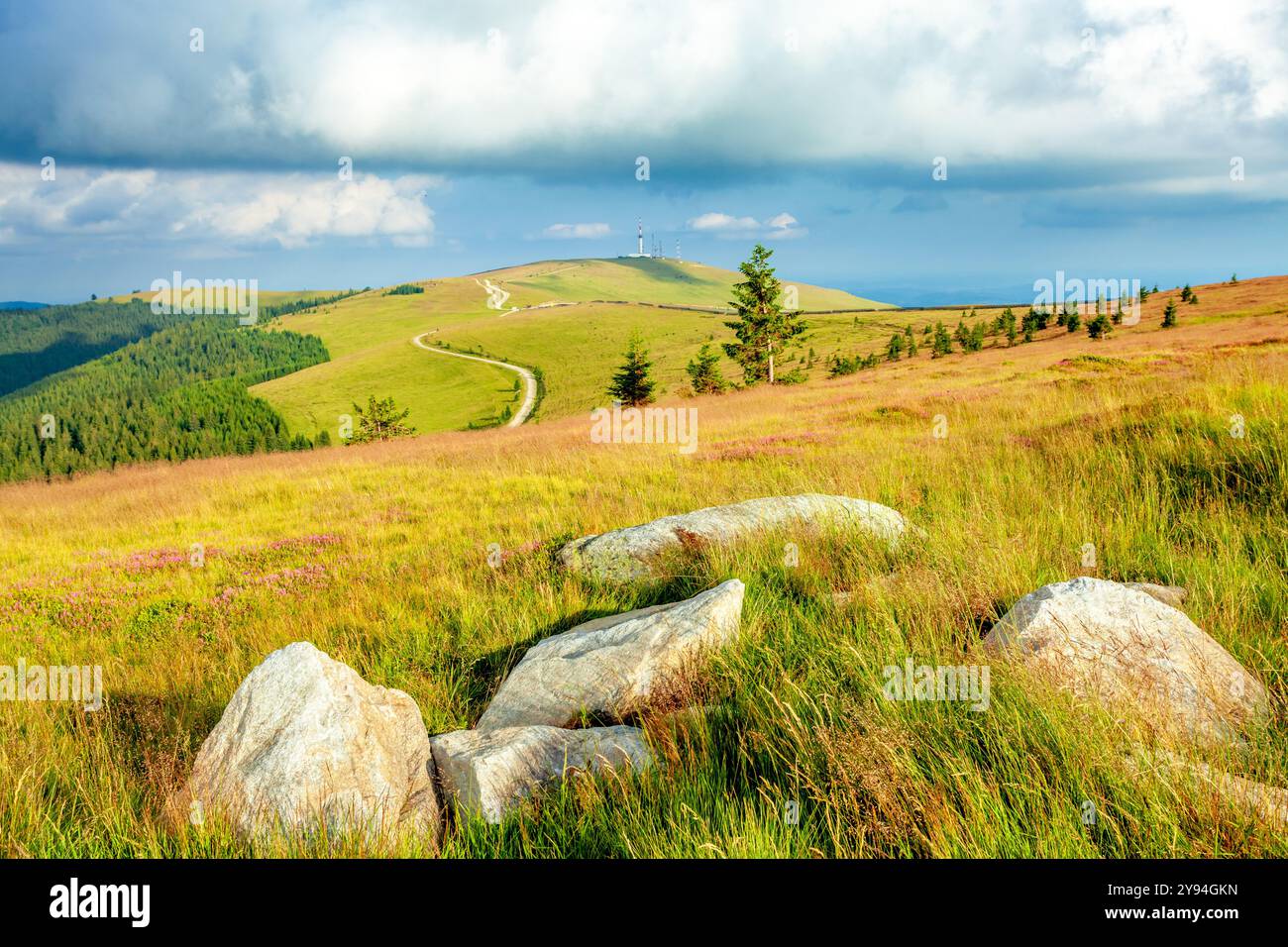 Transalpina, Săliște, Novaci, Sebes, panoramic road, România Stock ...