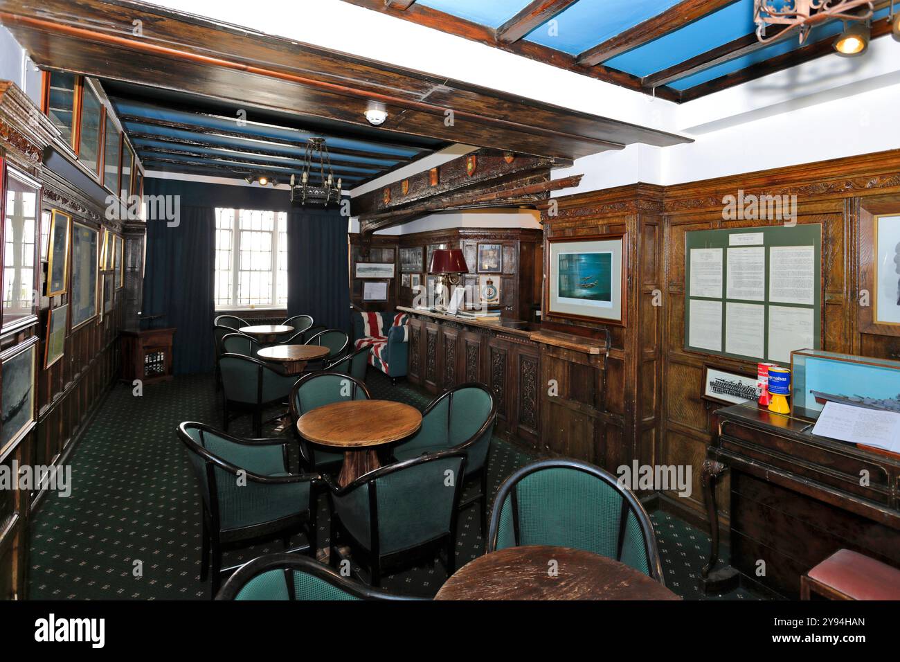 The 617 Dambuster squadron bar, Petwood Hotel, used by the RAF as an ...