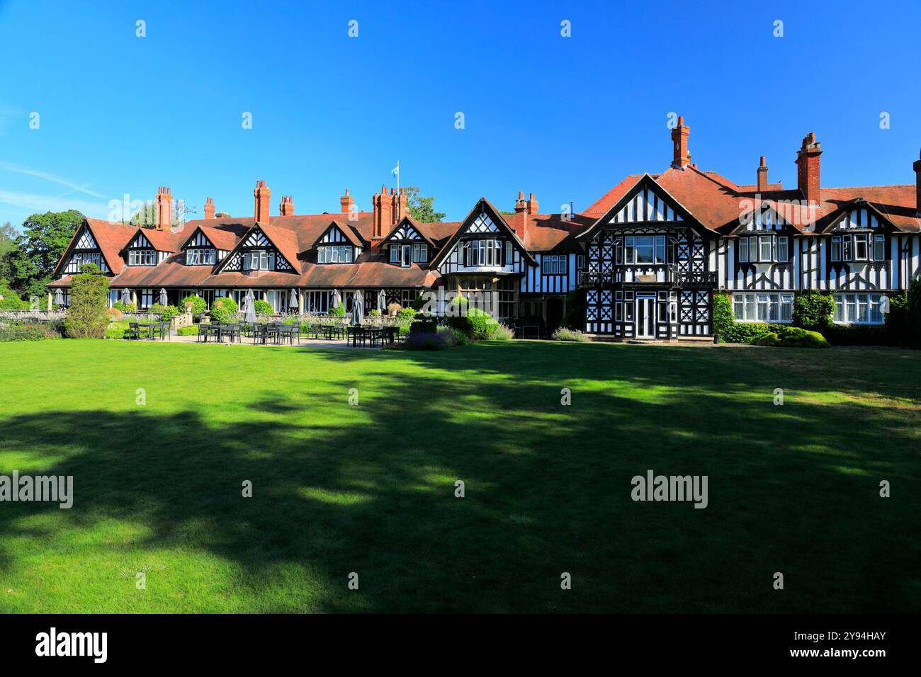 The Petwood Hotel and gardens, used by the RAF as an officers Mess ...