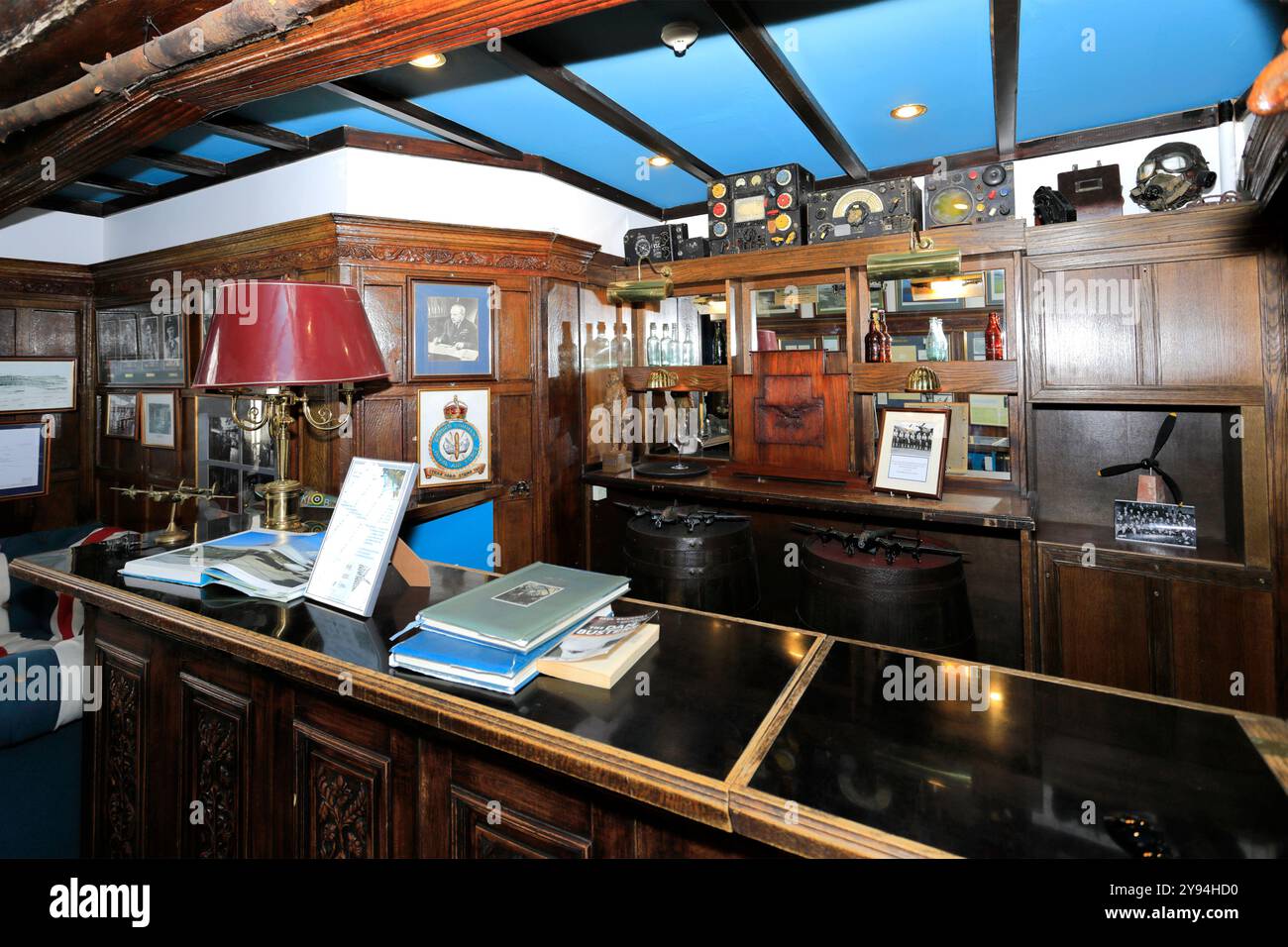 The 617 Dambuster squadron bar, Petwood Hotel, used by the RAF as an ...