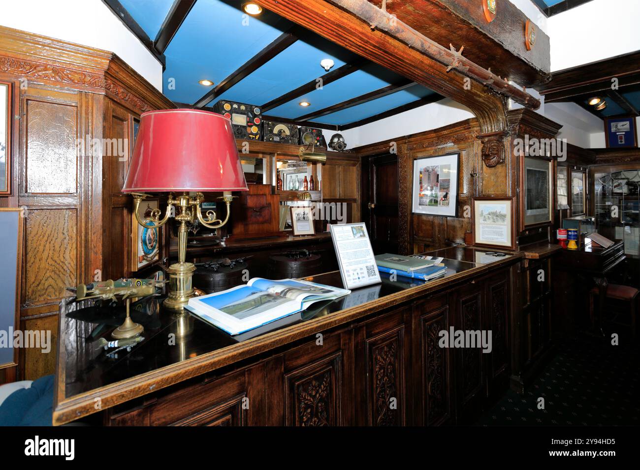 The 617 Dambuster squadron bar, Petwood Hotel, used by the RAF as an ...